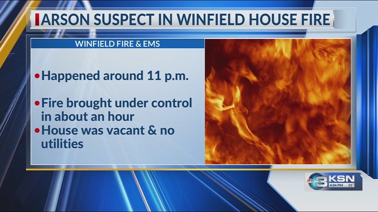 Arson suspected in Winfield fire late Sunday – KSN-TV
