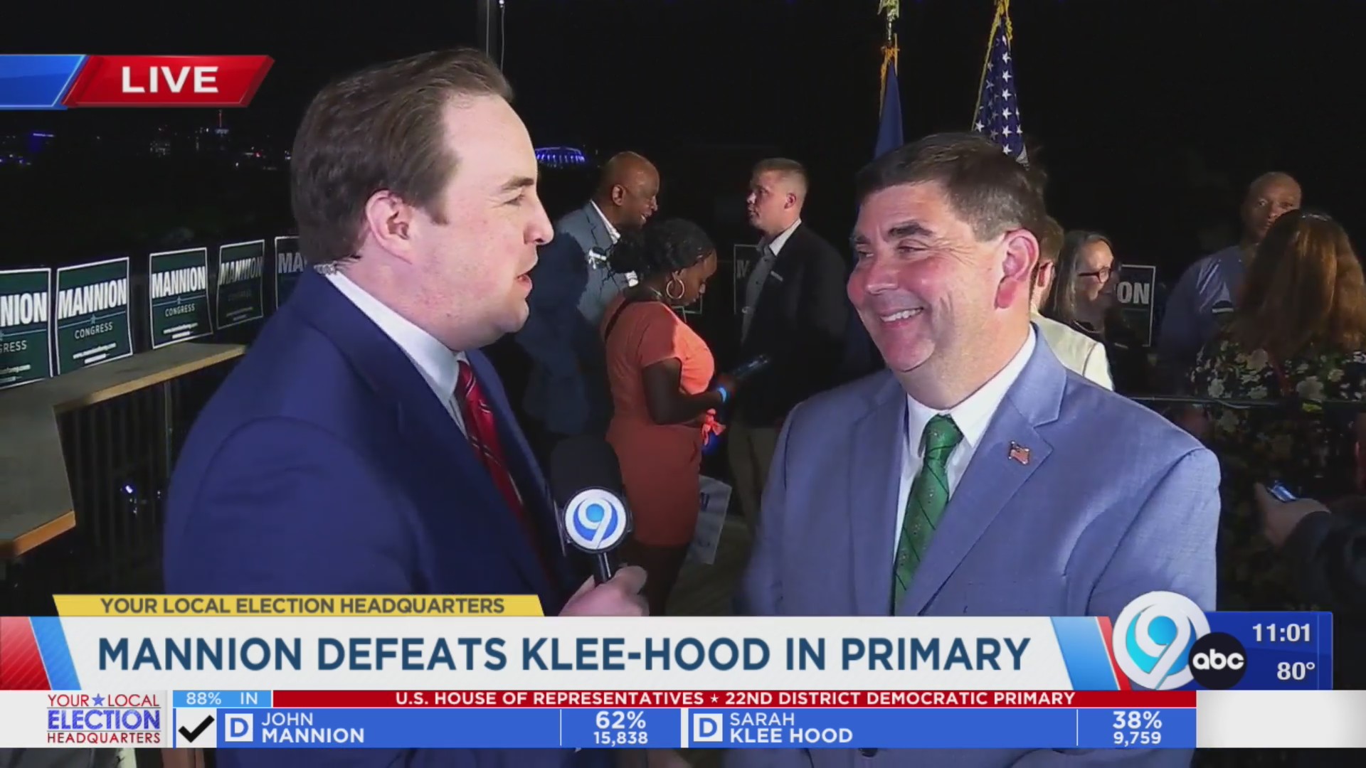 John Mannion defeats Sarah Klee Hood in New York 22nd Congressional ...