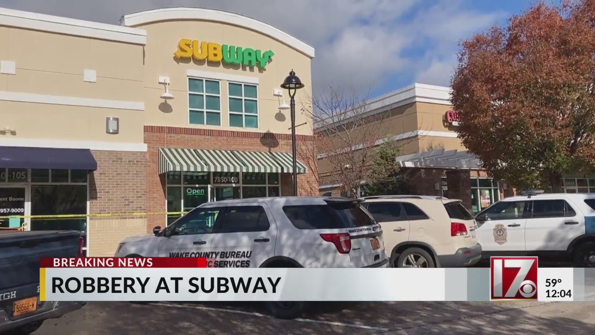 Armed robbery at Subway in Raleigh – CBS17.com