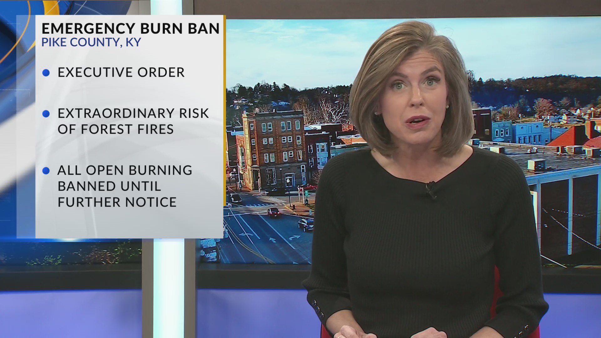 Burn ban issued for Pike County, Kentucky – WOWK 13 News