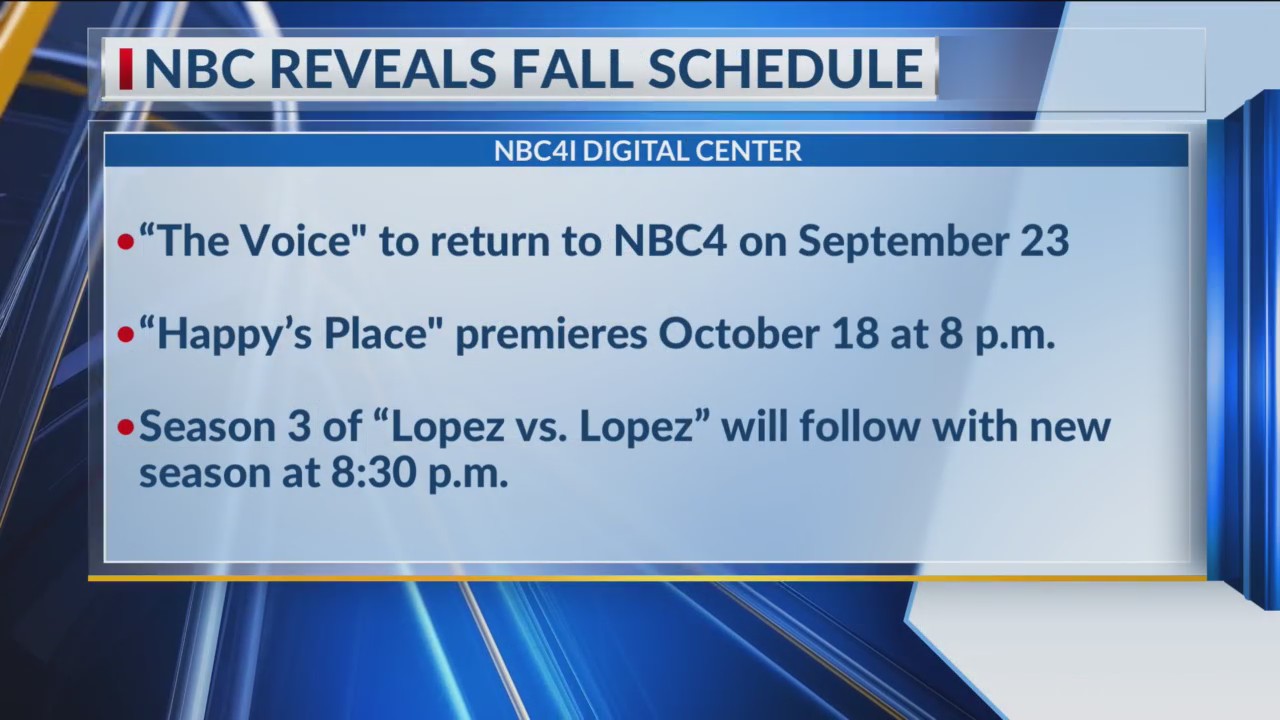 NBC reveals fall schedule: Premiere dates for new drama, comedies ...
