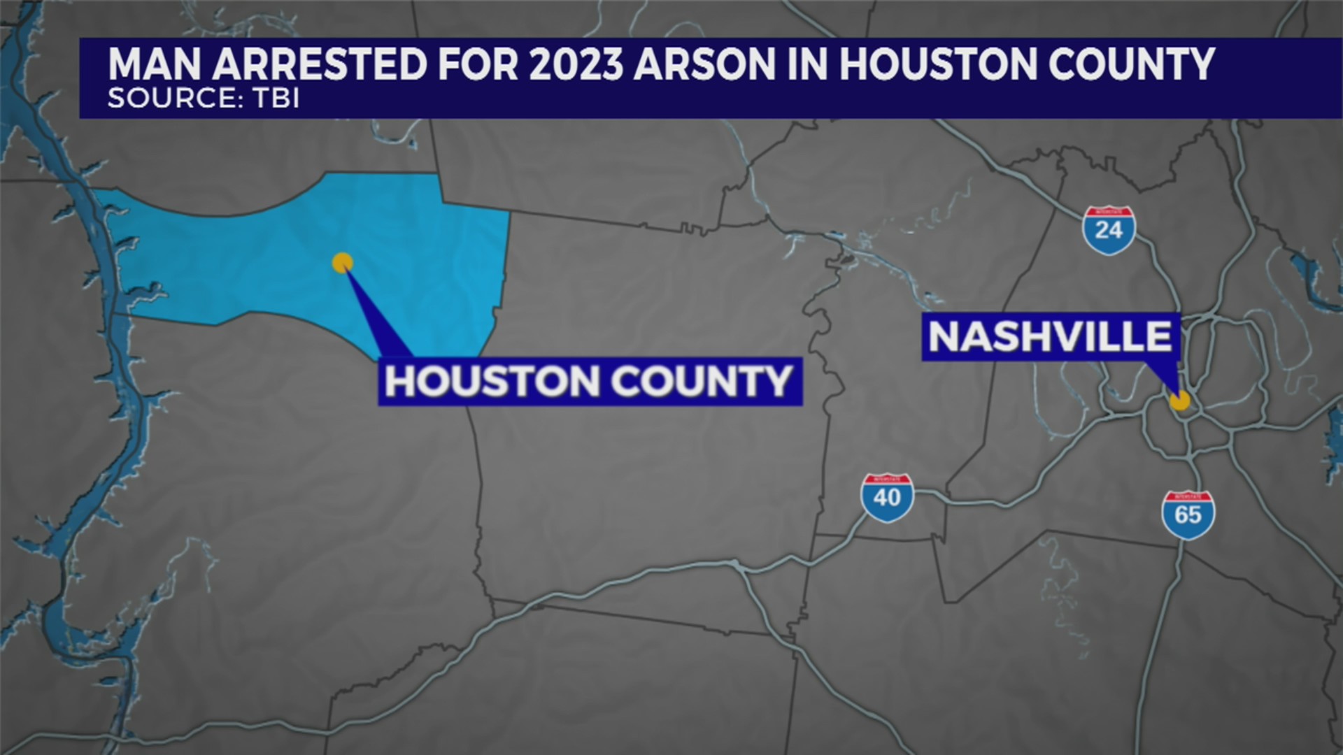 Man facing arson charge following 2023 fire in Houston County – WKRN News 2