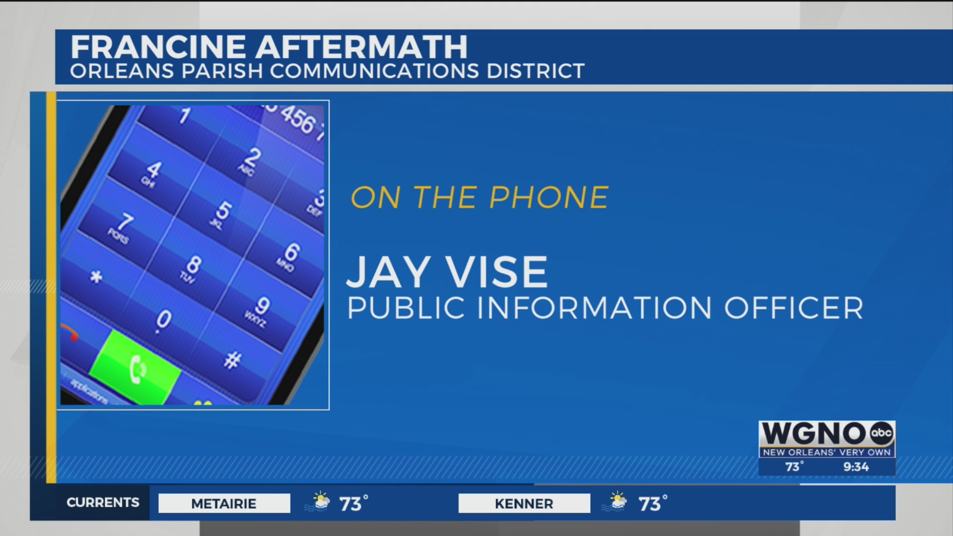 Orleans Parish Communications District on Hurricae Francine aftermath ...