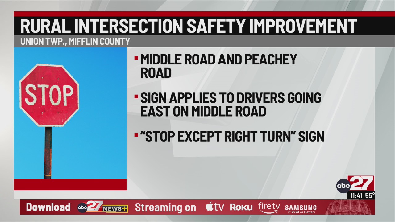 Safety improvement coming to Mifflin County road – ABC27