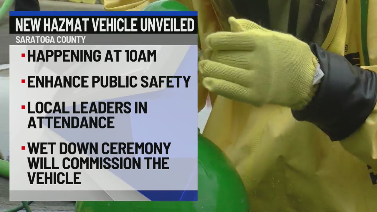 New hazmat vehicle unveiled in Saratoga County – NEWS10 ABC