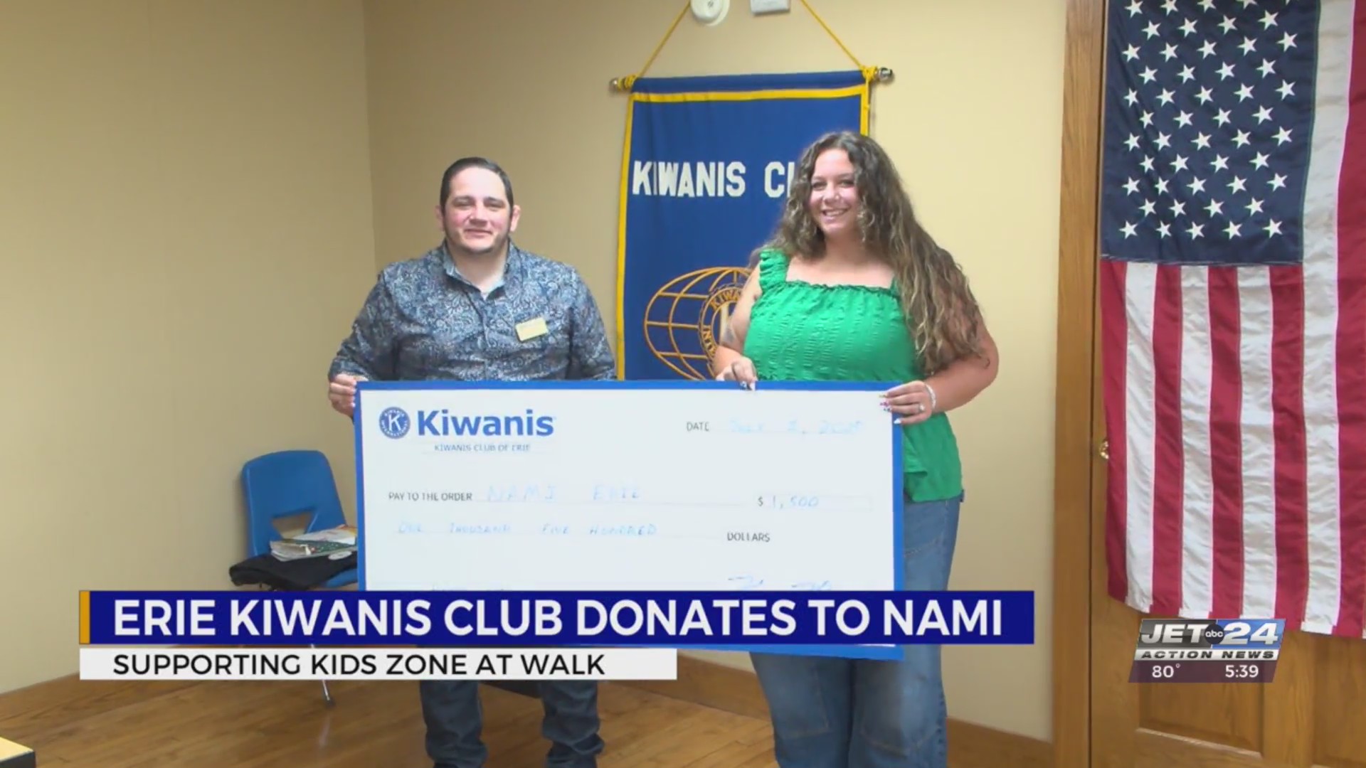 Erie Kiwanis Club makes donation for NAMI’s fundraiser – WJET/WFXP/YourErie.com