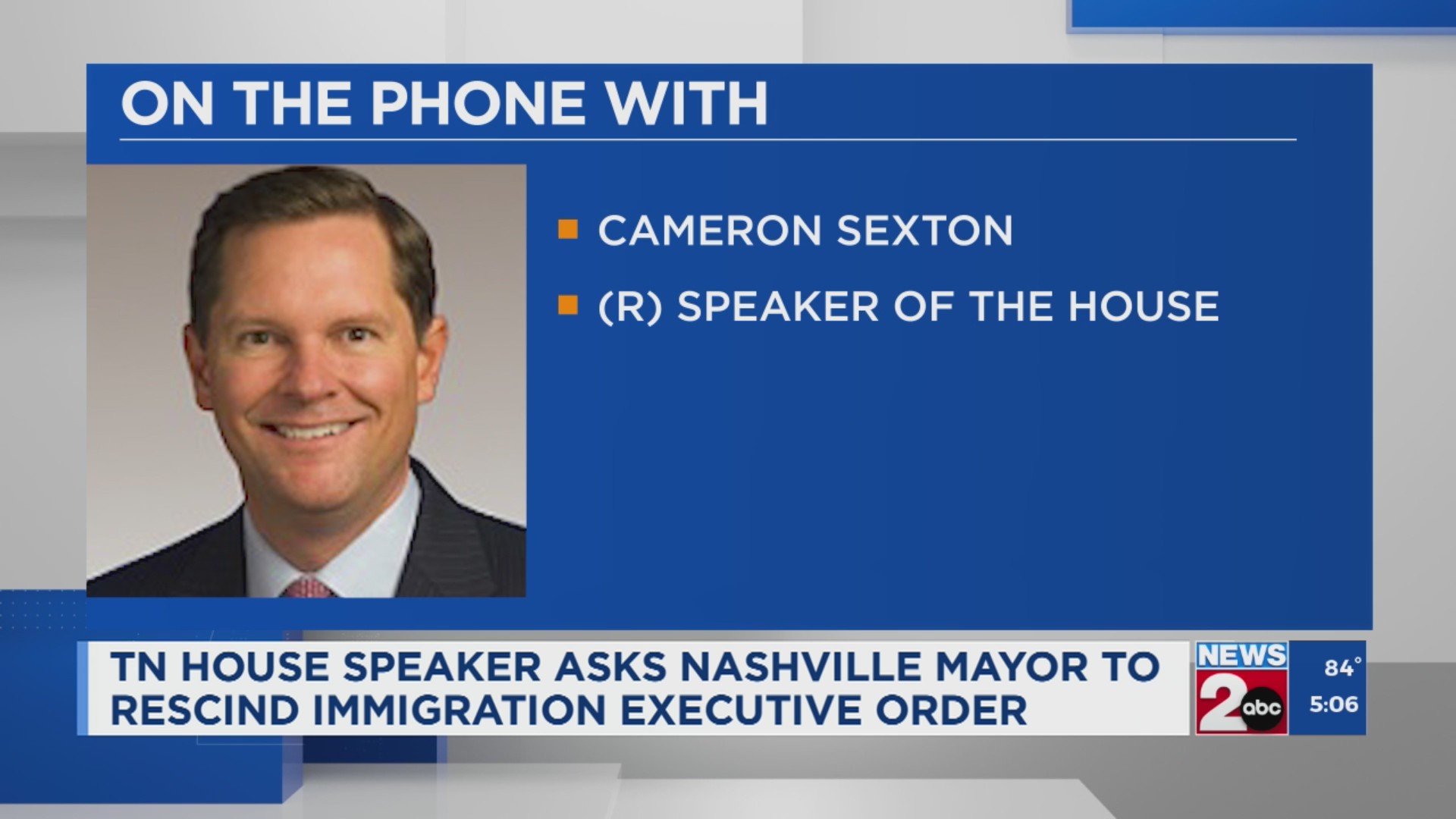 TN house speaker asks Nashville mayor to rescind immigration executive ...