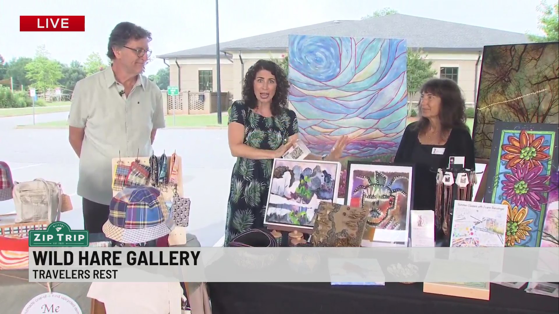 Zip Trip Travelers Rest: Wild Hare Gallery, Browse & Stroll Art Market with Jeff Sumerel & local ...