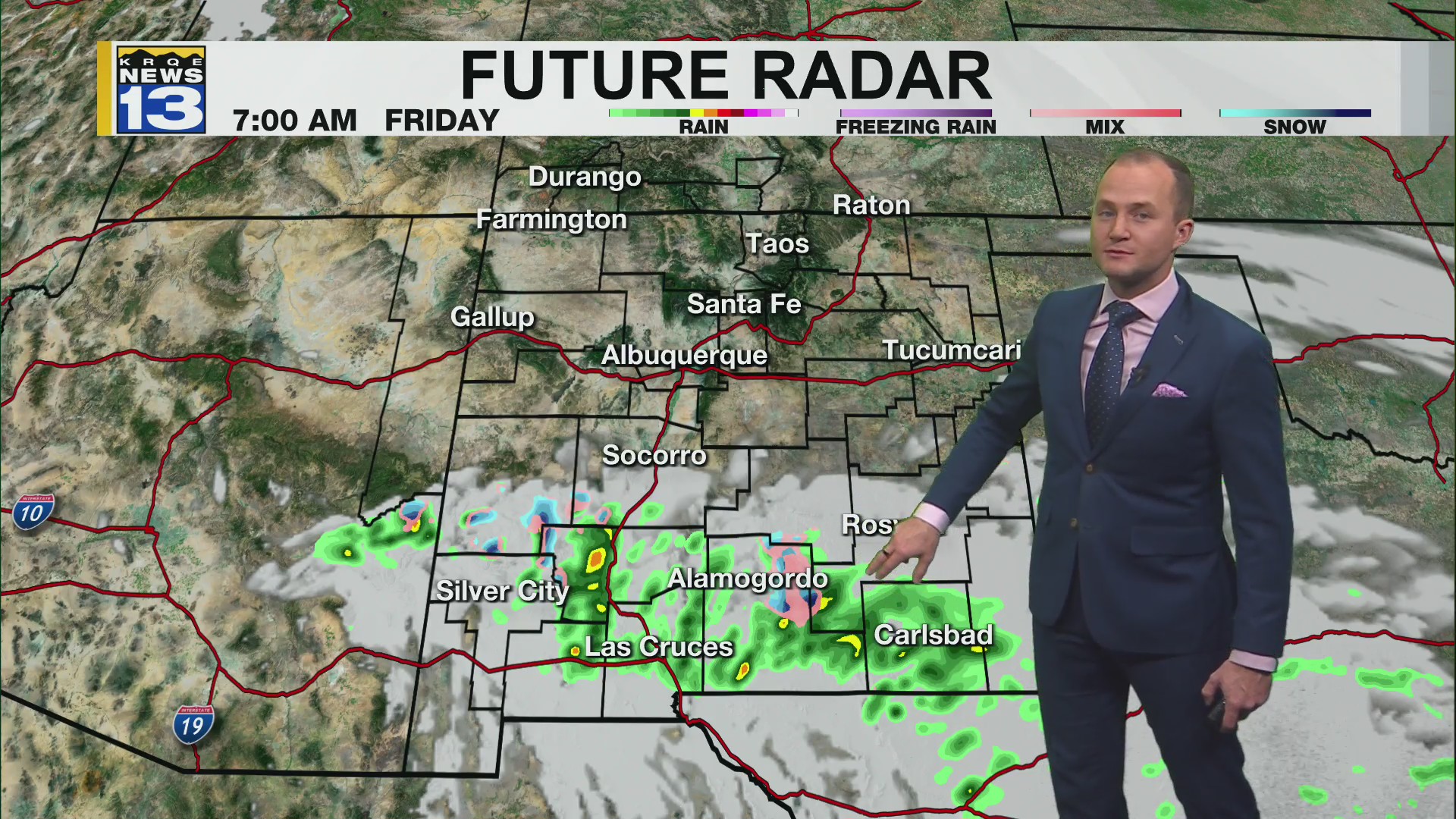 Rain continues to move into southern New Mexico – KRQE NEWS 13 ...