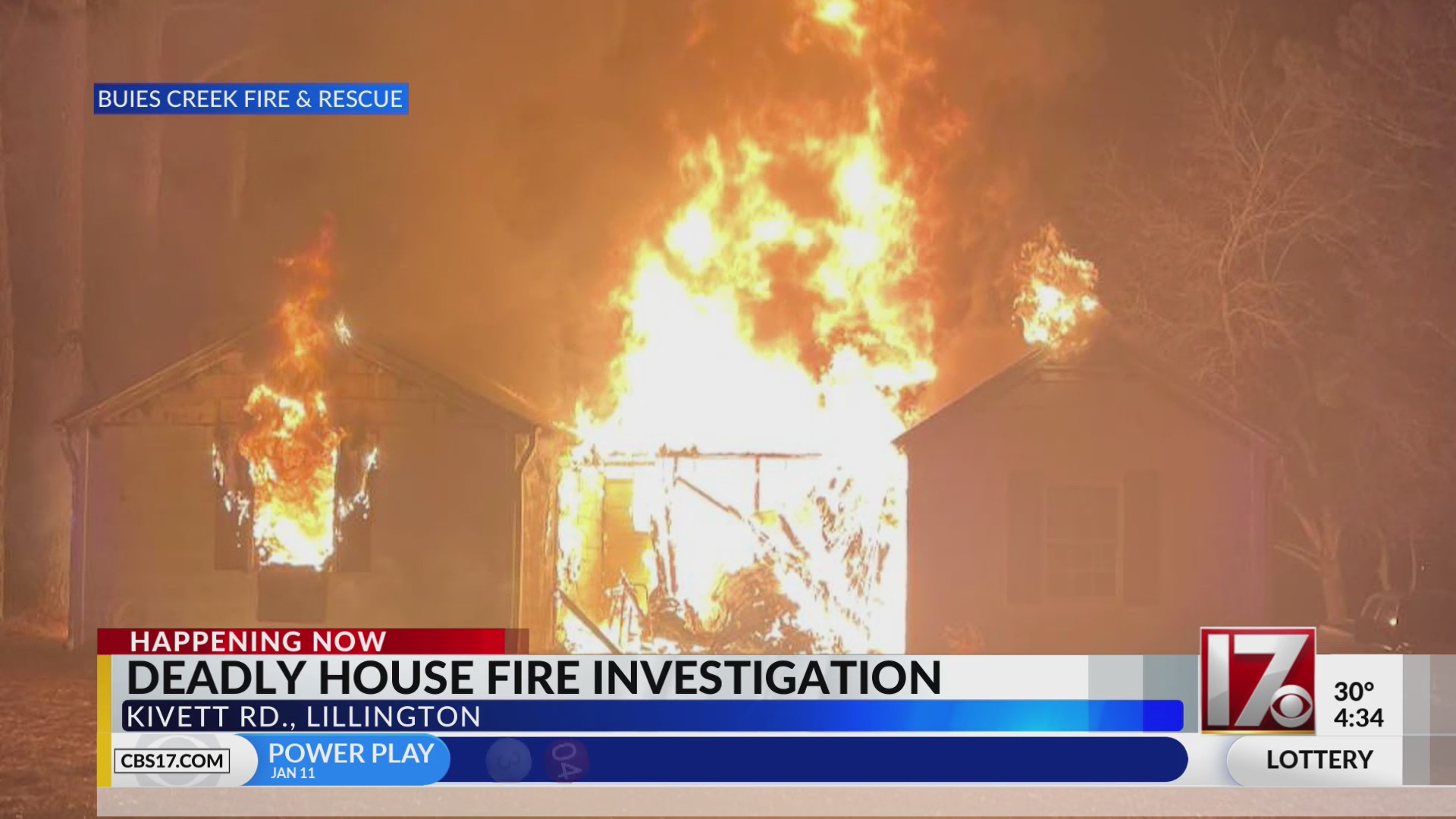 1 dead in Harnett County house fire near Lillington – CBS17.com