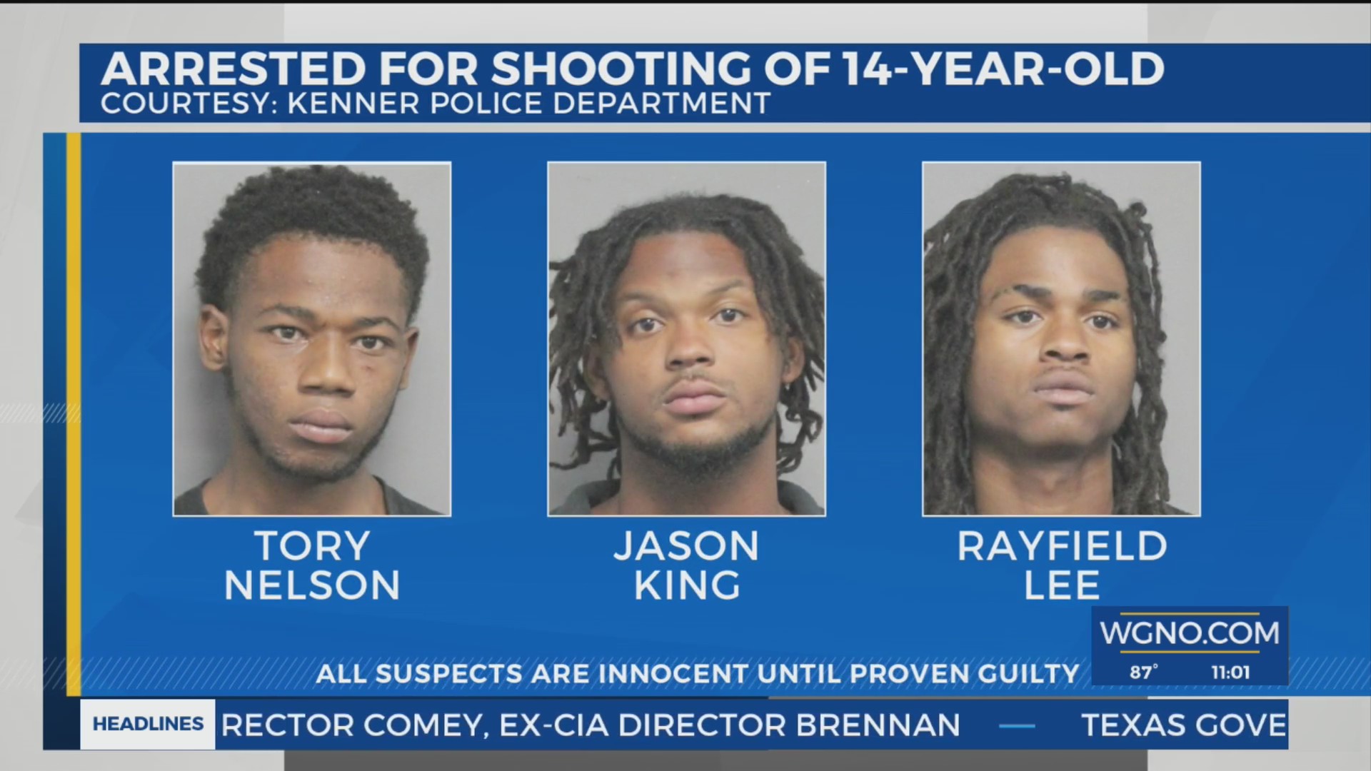 Three arrested, one sought following Kenner shooting – WGNO