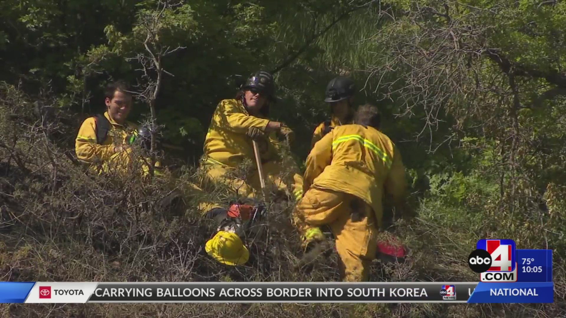 Brushfire ignited after bullet ricochets off rock – ABC4 Utah