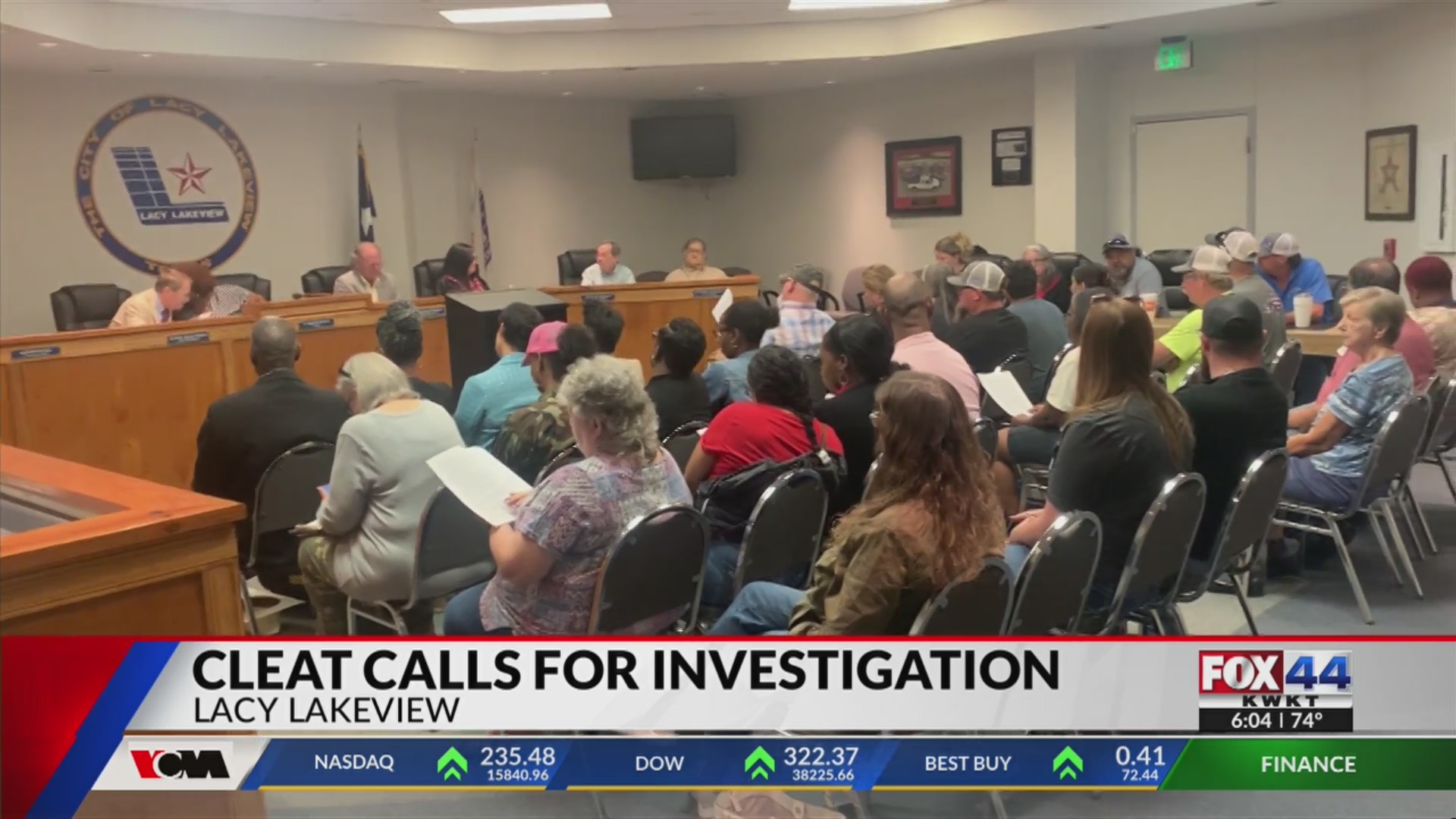 Group questioning firing of Lacy Lakeview police chief – KWKT – FOX 44