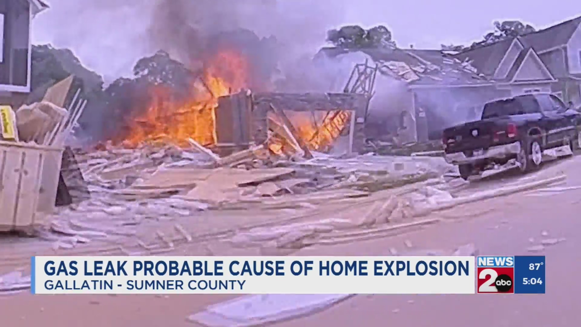 Gas leak ‘probable cause’ of Gallatin home explosion – WKRN News 2