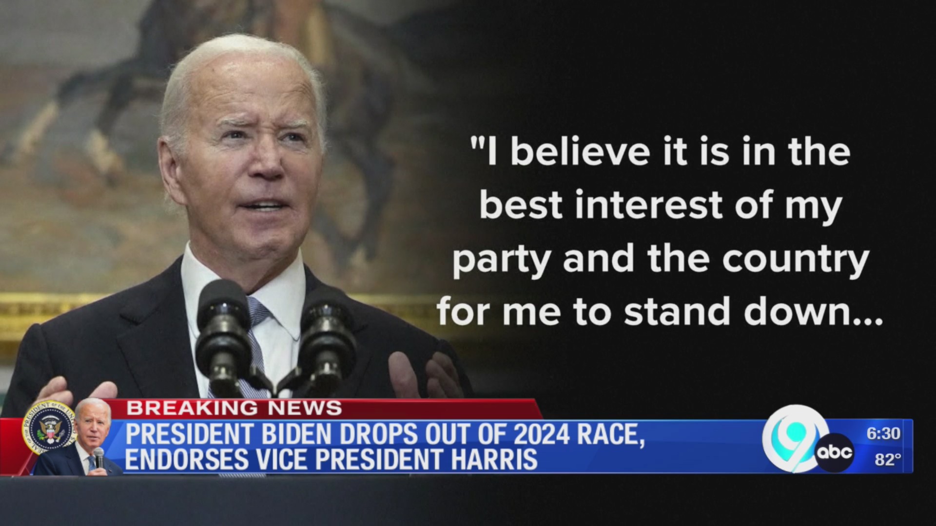 President Biden drops out of the 2024 race endorsing Vice President ...