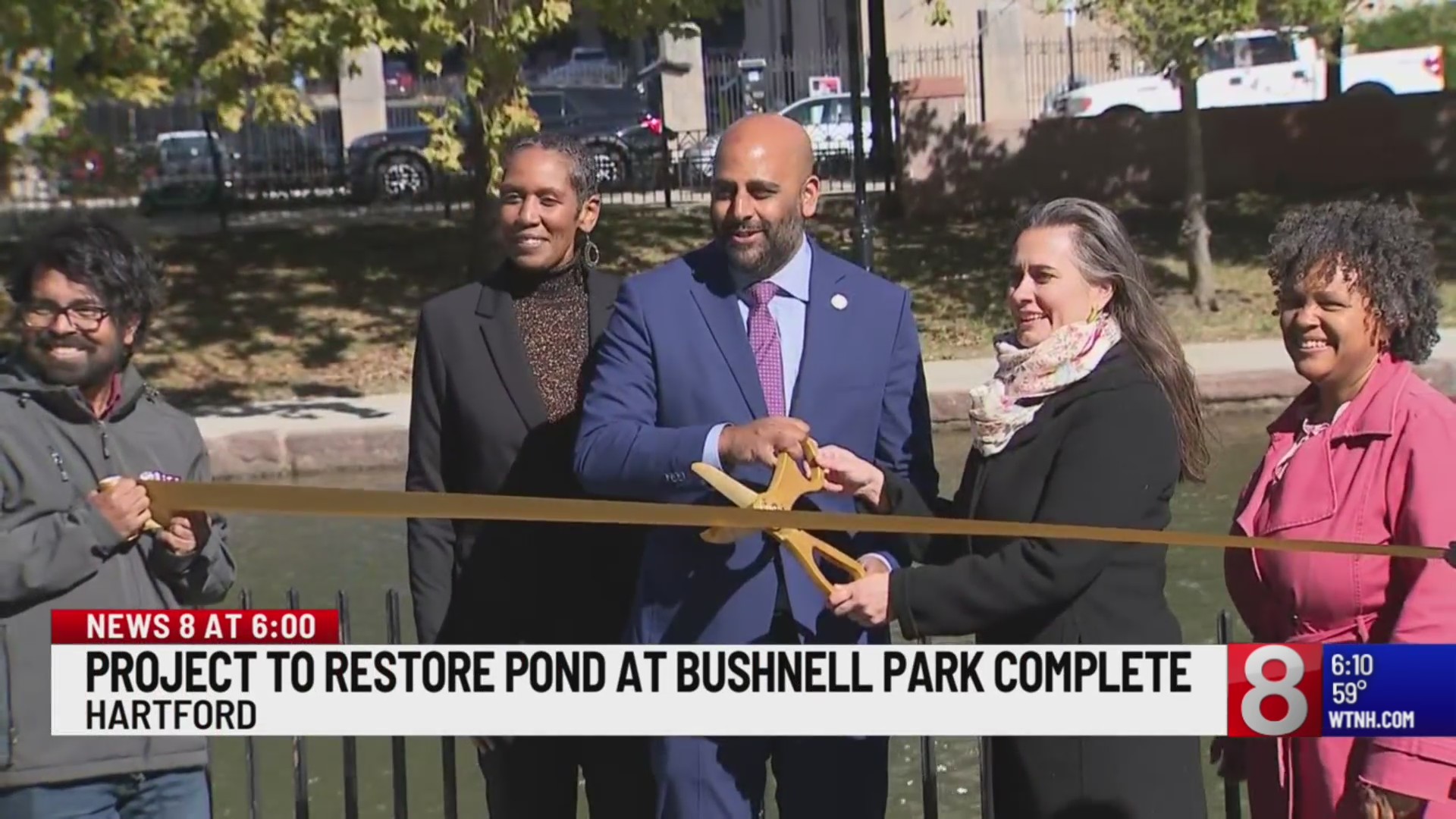 Bushnell Park lilly pond reopens in Hartford after 5-month renovation ...
