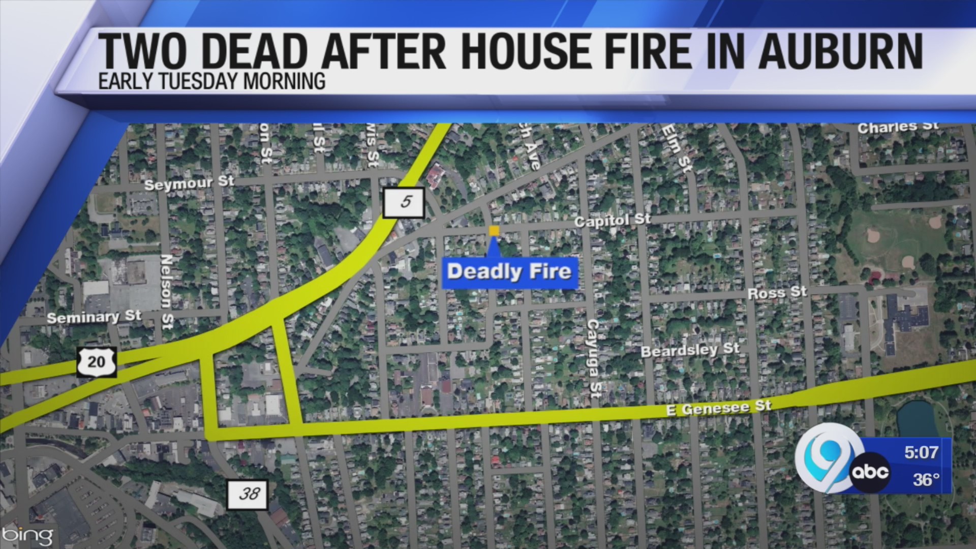 Two dead after house fire in Auburn – WSYR