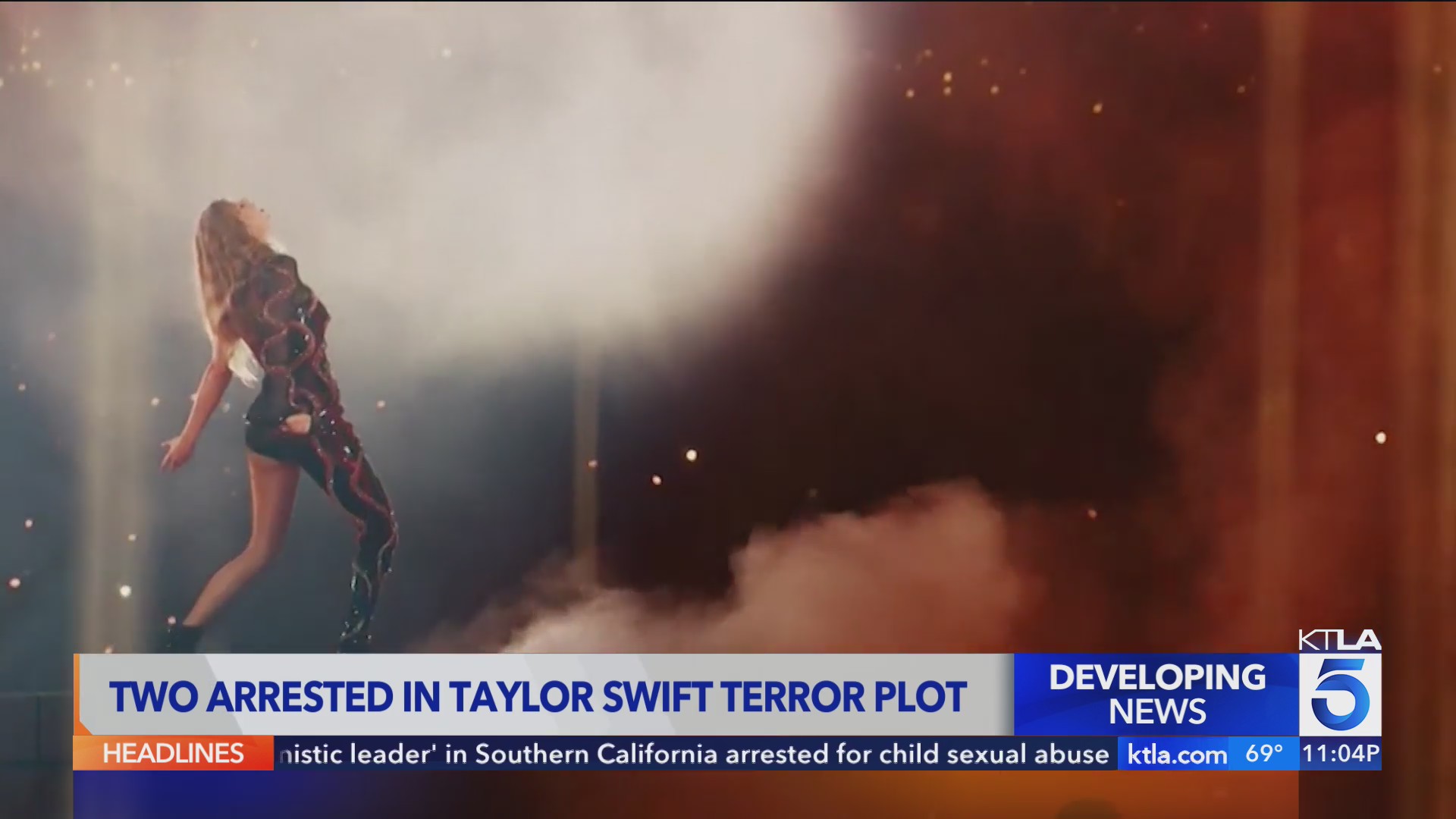 2 arrested in Taylor Swift terror plot – KTLA