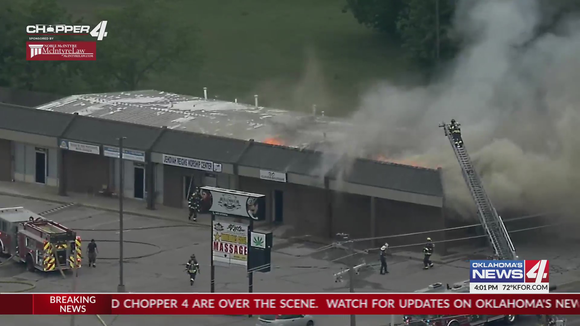 Bethany firefighters on scene of strip mall fire – KFOR.com Oklahoma City