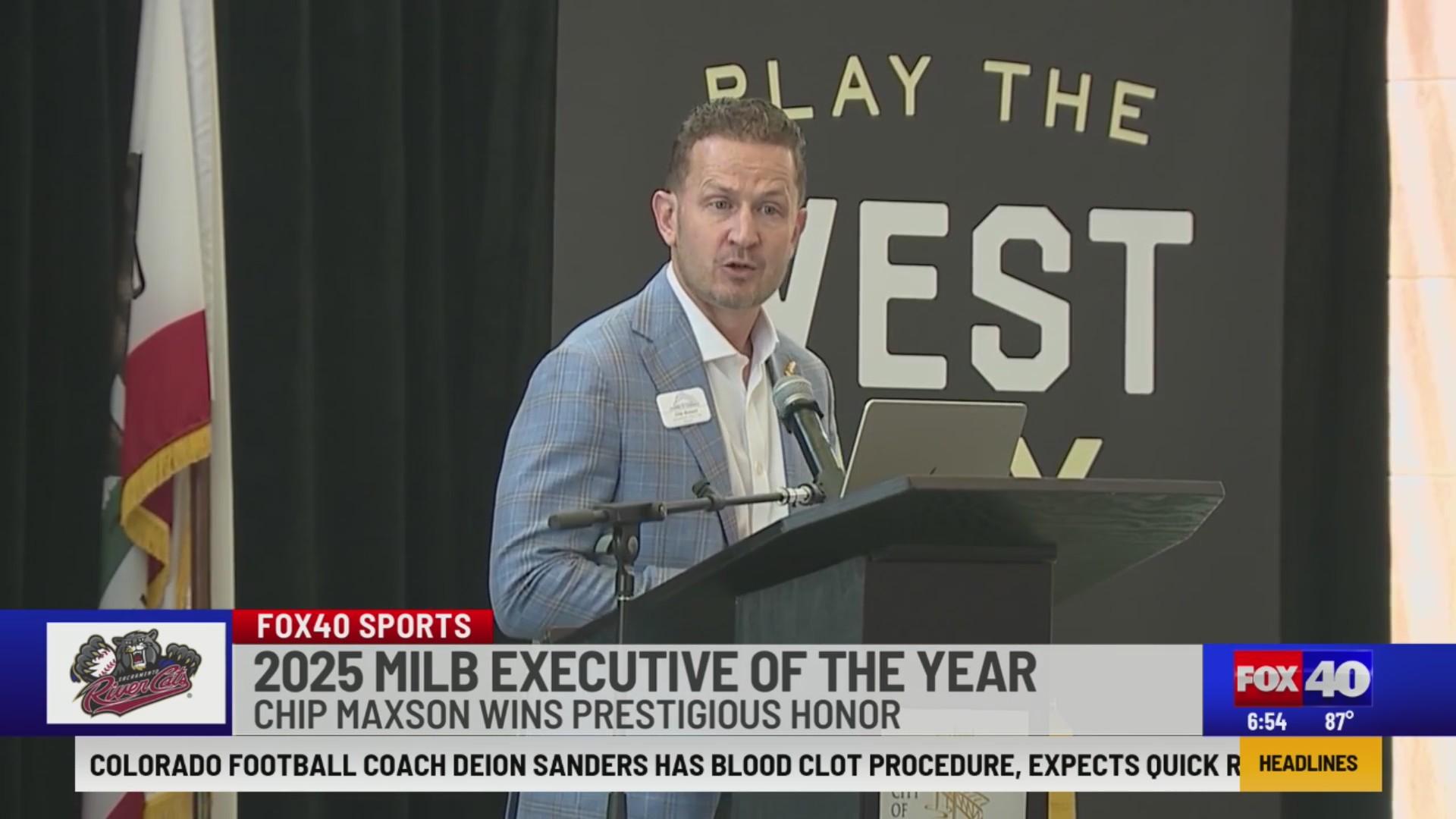 River Cats’ Chip Maxson named 2025 MiLB Executive of the Year – FOX40 News