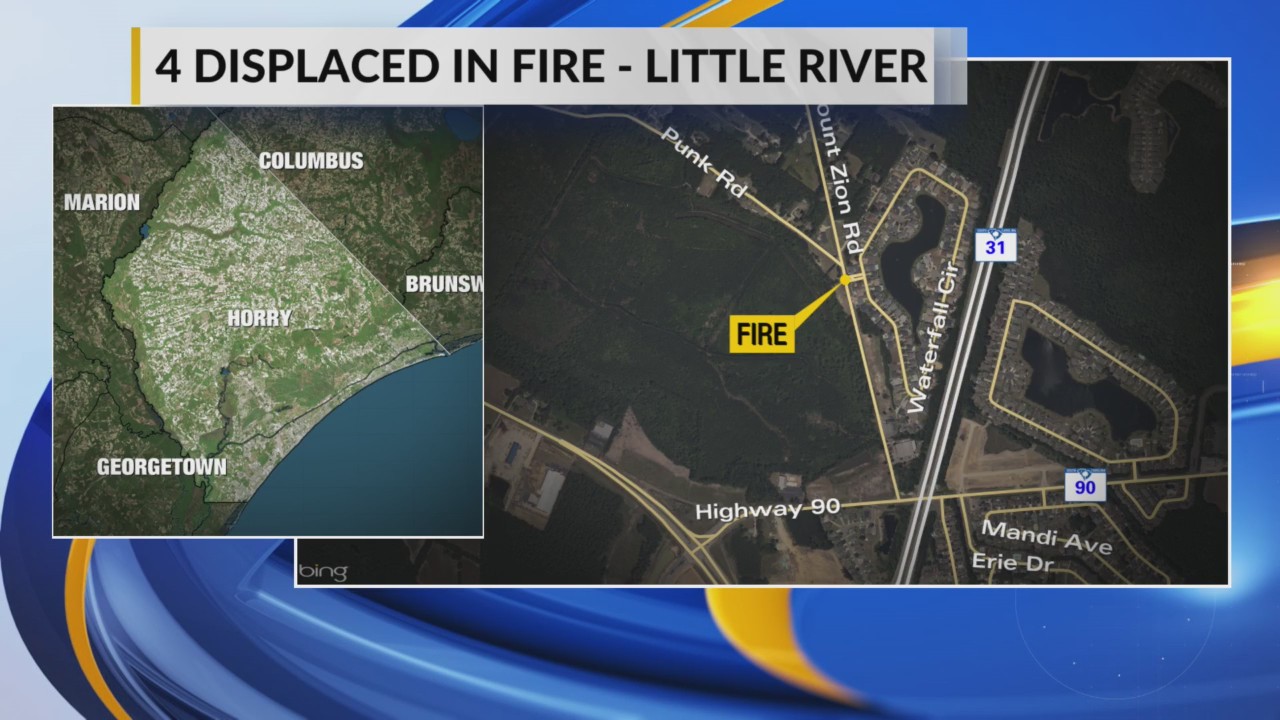 Little River fire leaves 4 displaced – WBTW