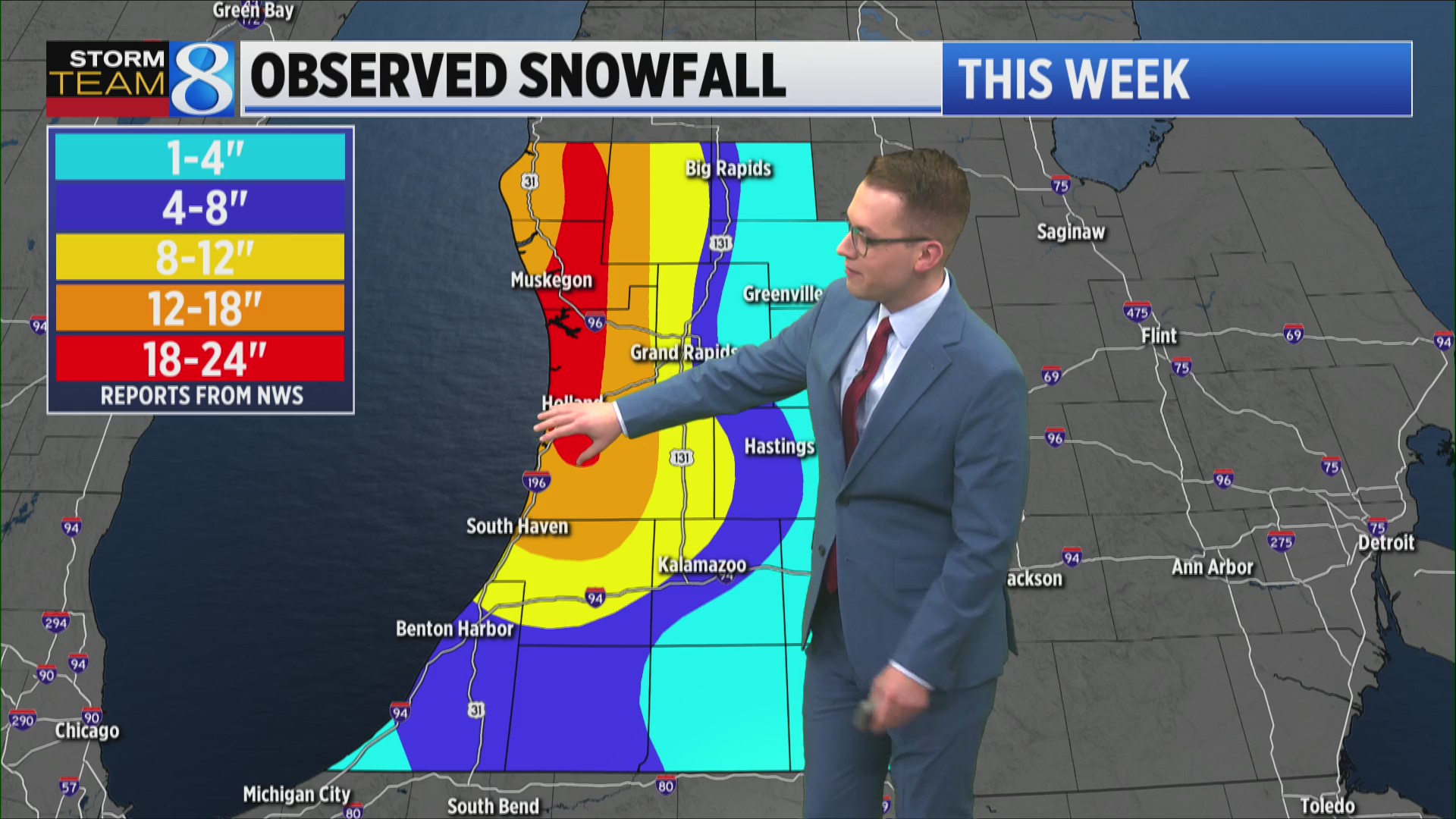 Storm Team 8 Forecast 6 P M 012425 Woodtv