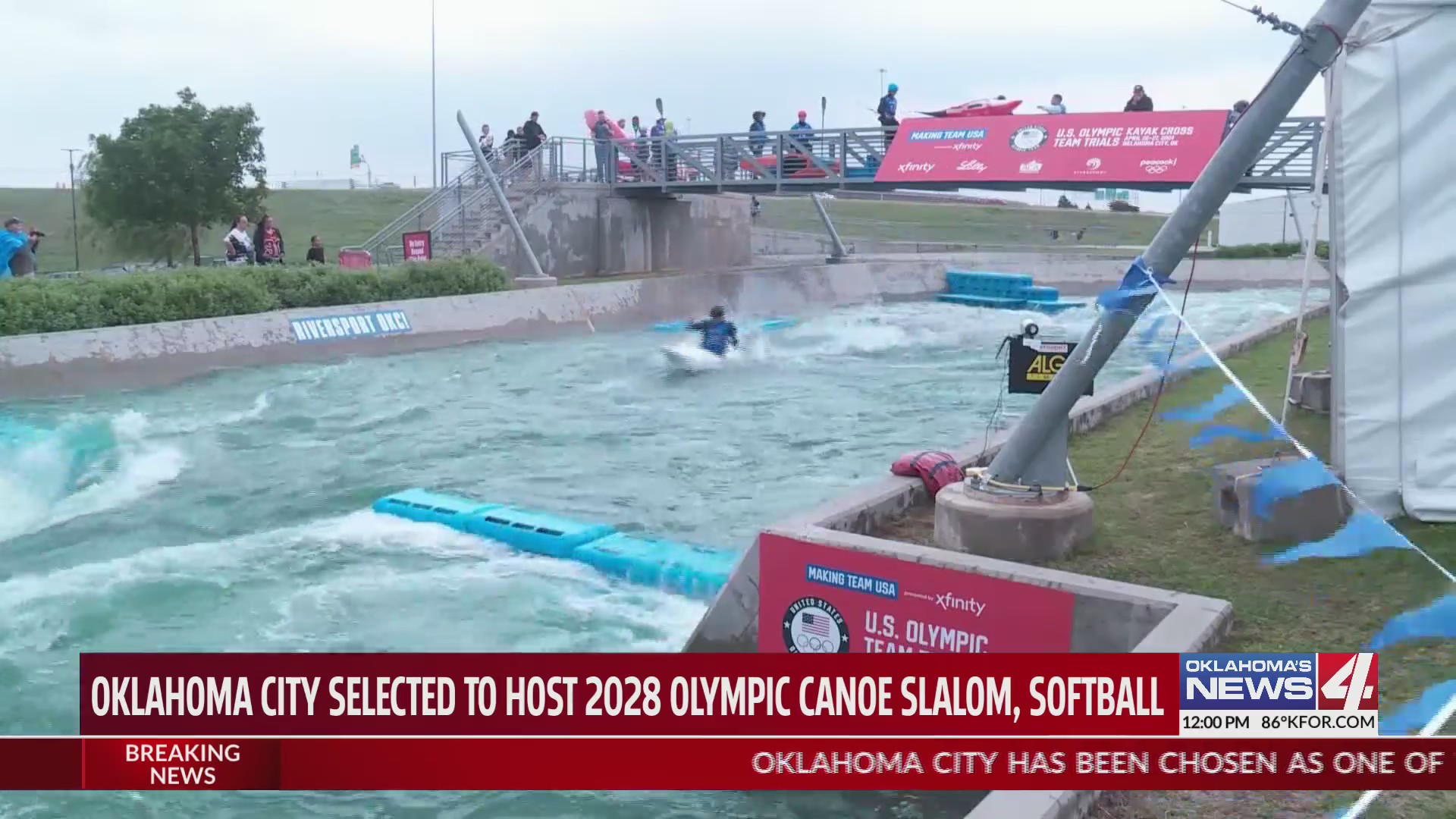 Oklahoma City selected to host 2028 Olympic canoe slalom, softball ...