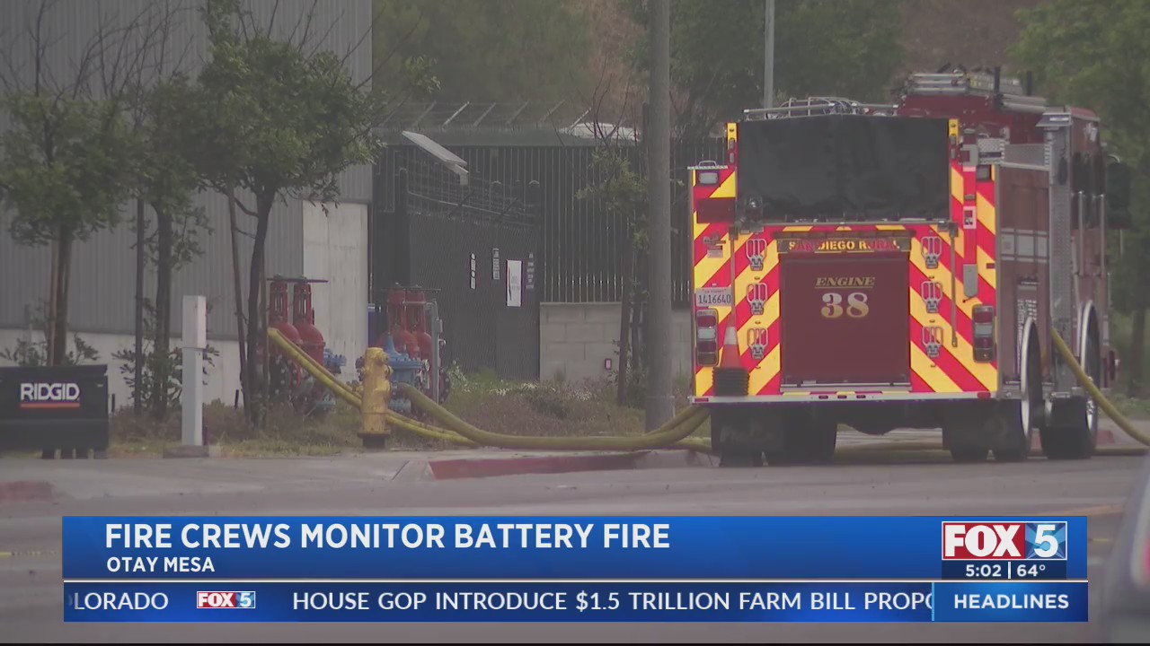 Evacuation orders in place after lithium battery fire burns through ...
