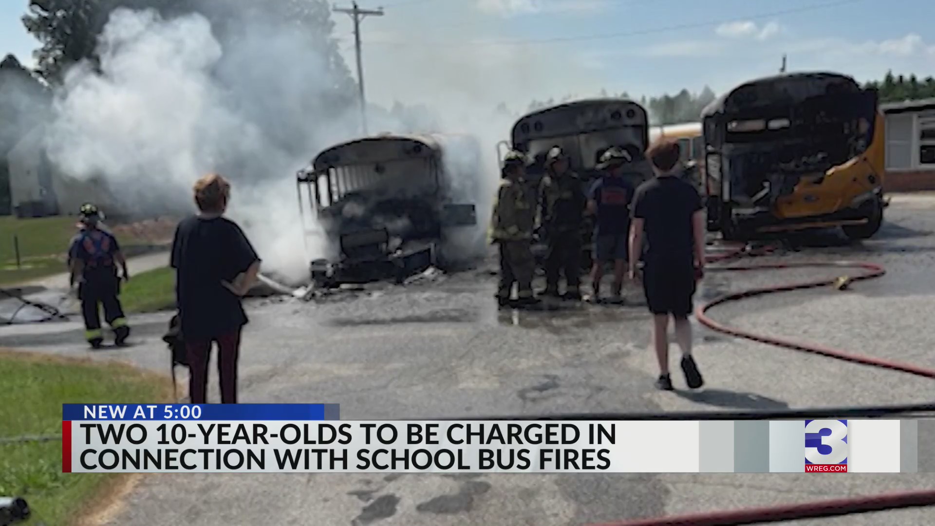 10-year-olds charged in MS school bus fires – WREG.com