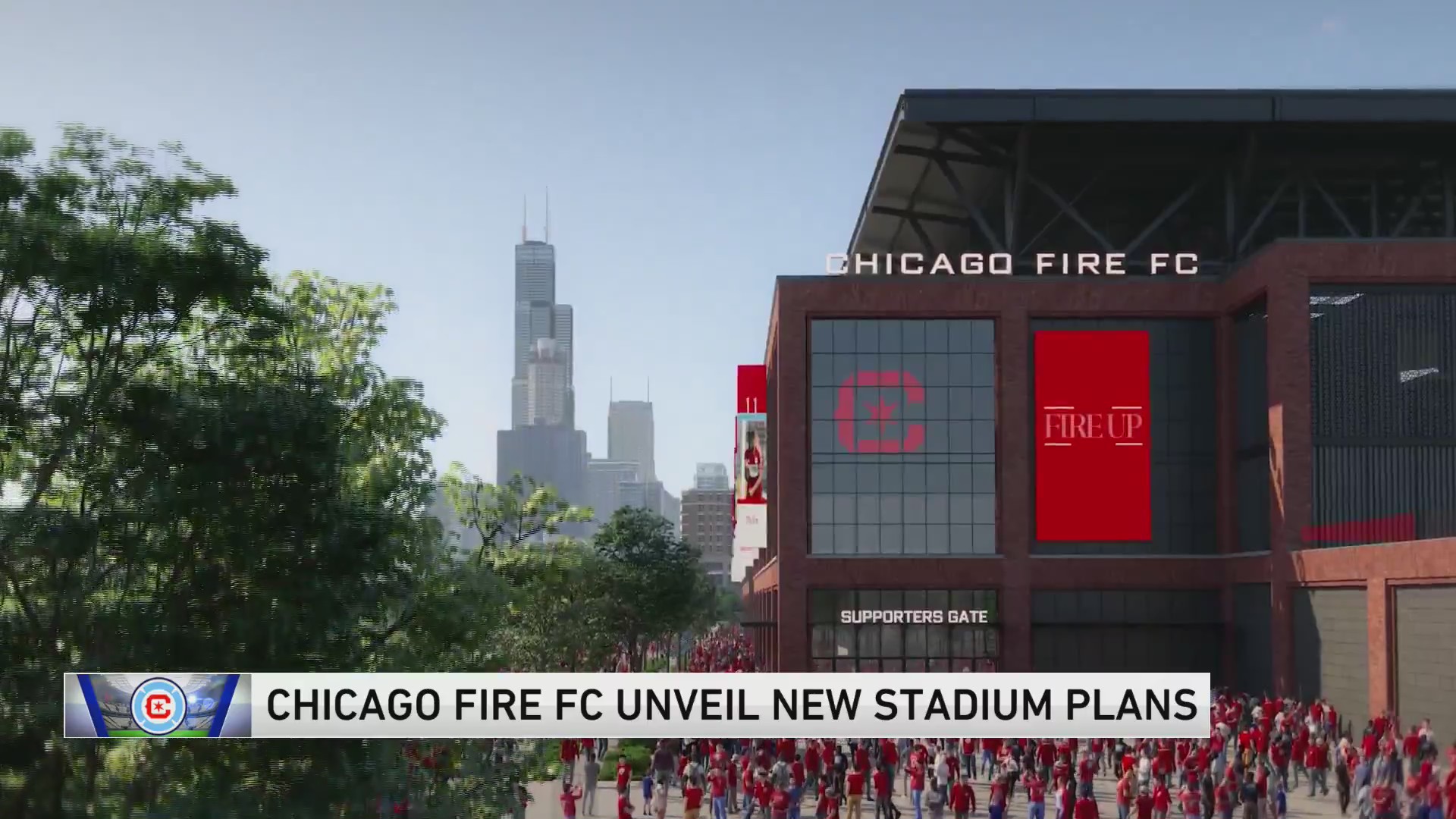 Chicago Fire FC unveils new stadium renderings in The 78 – WGN-TV