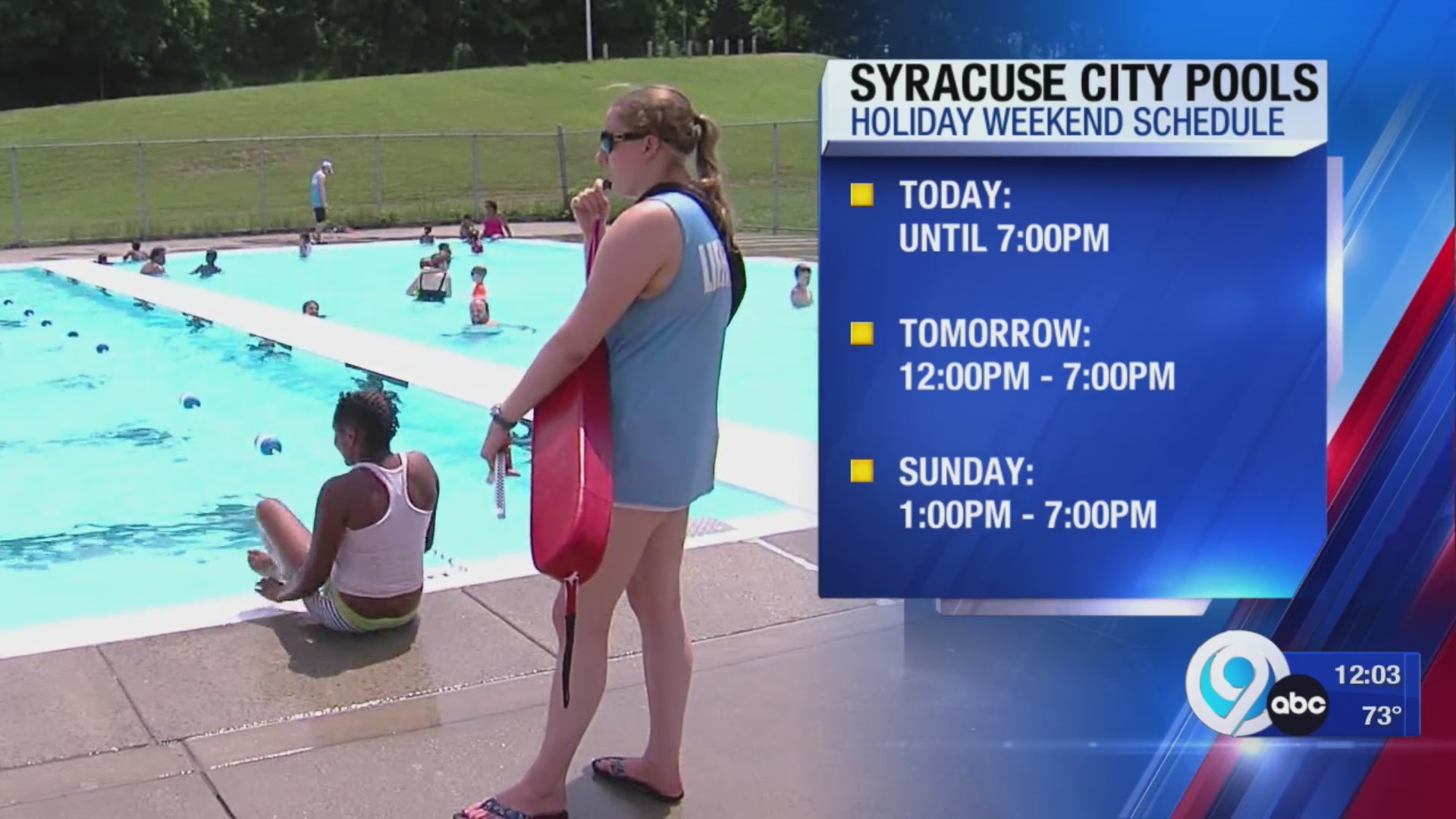 Syracuse city pools schedule for Fourth of July weekend – WSYR