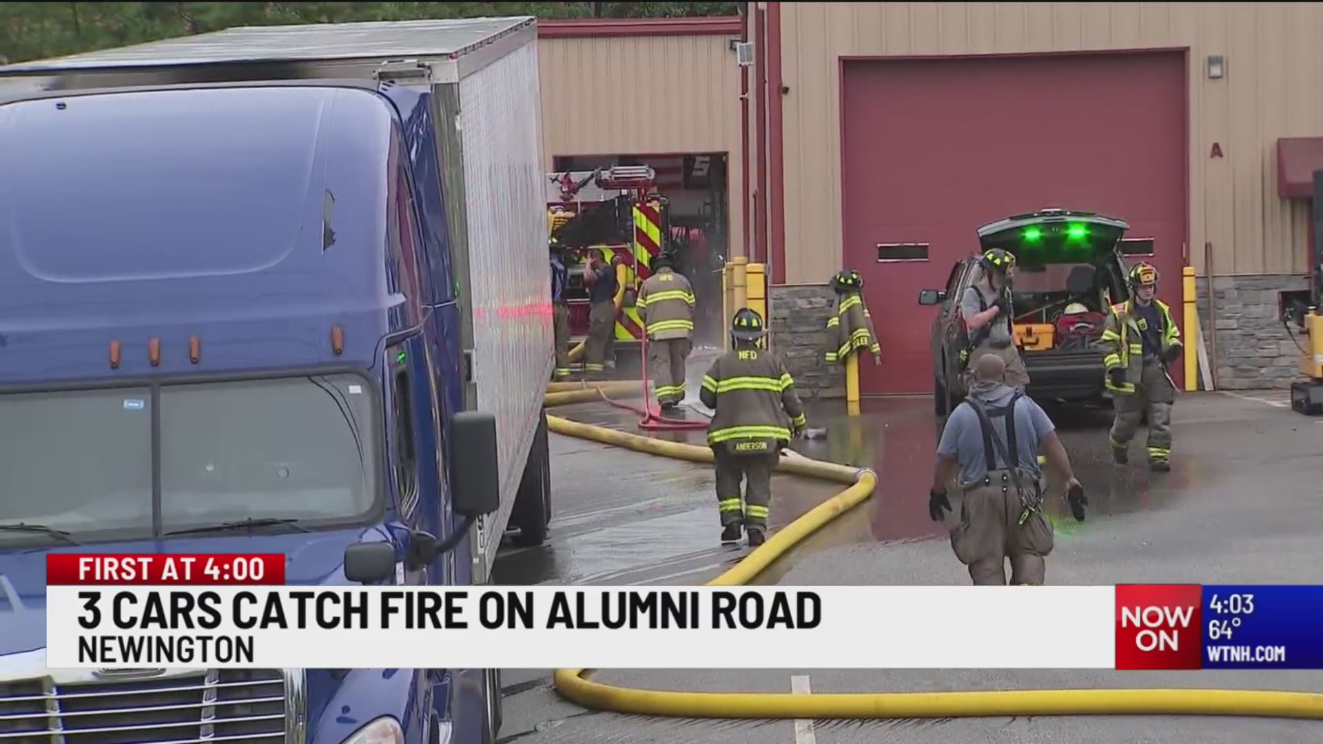 Officials respond to multiple vehicles on fire in Newington – WTNH.com
