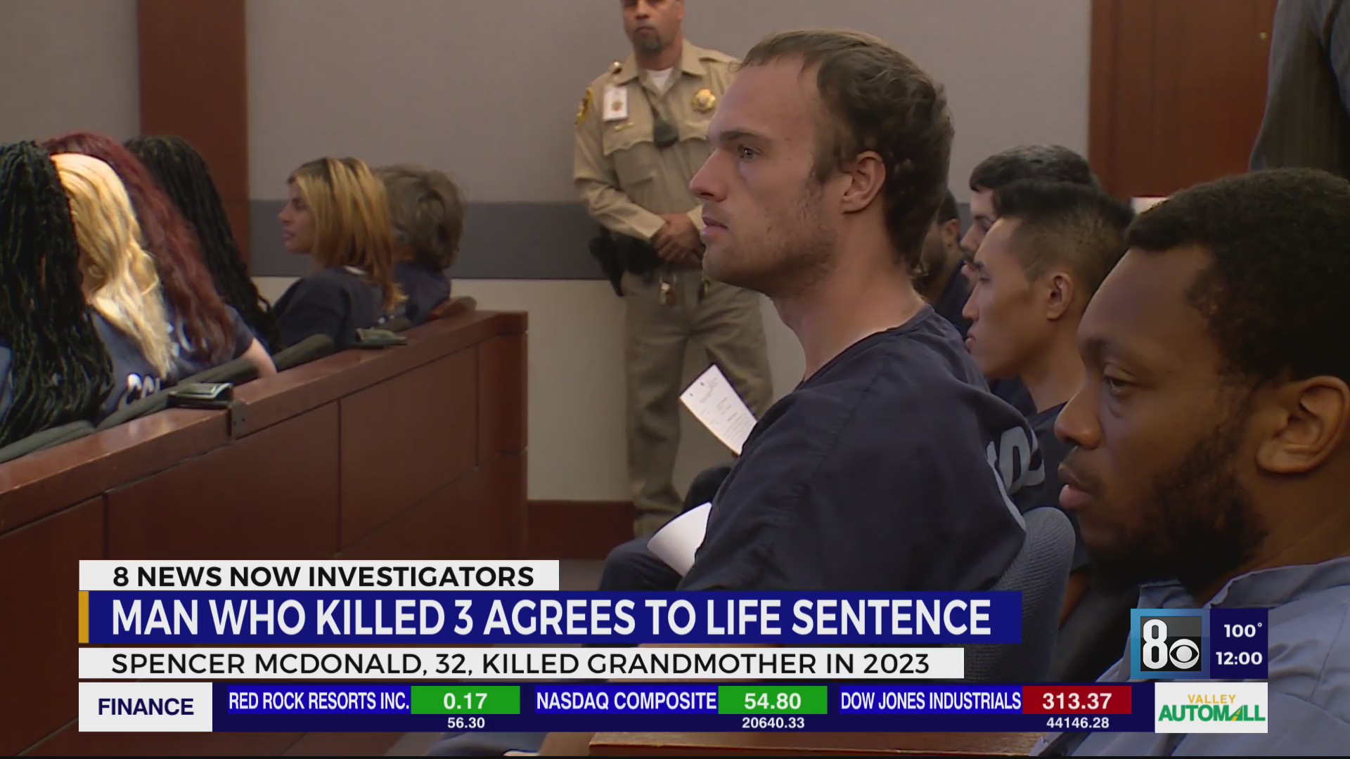 Man who killed 3 agrees to life sentence – KLAS