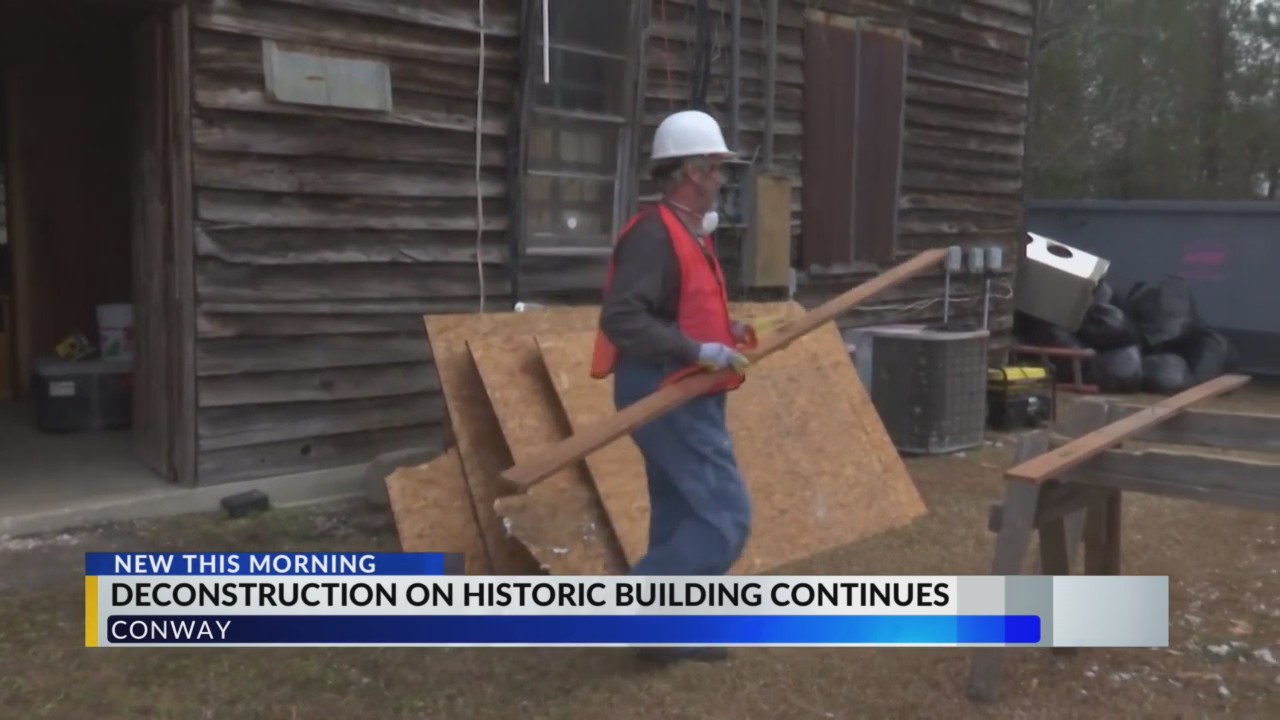 Deconstruction begins on historic Conway building – WBTW