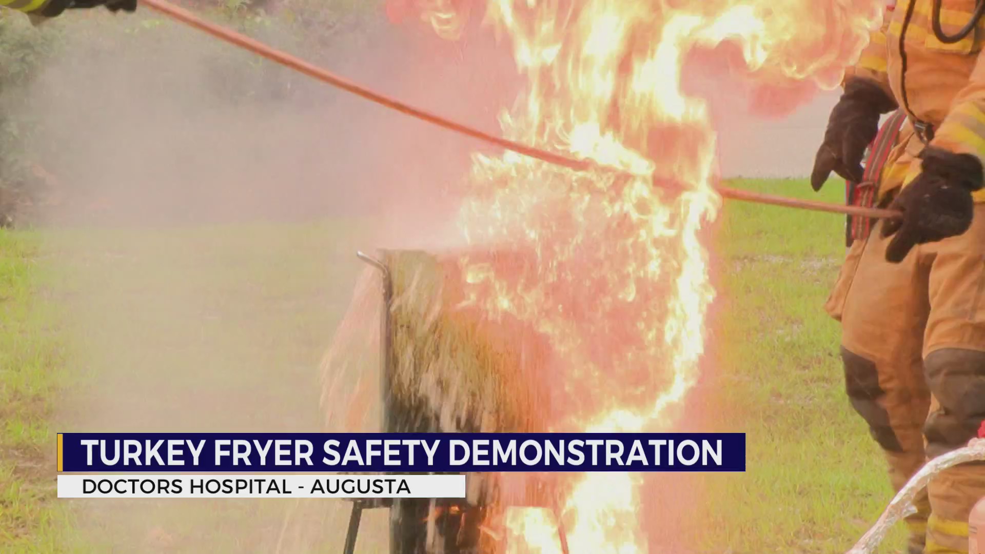 Doctors Hospital hosts annual turkey fryer safety demonstration – WJBF