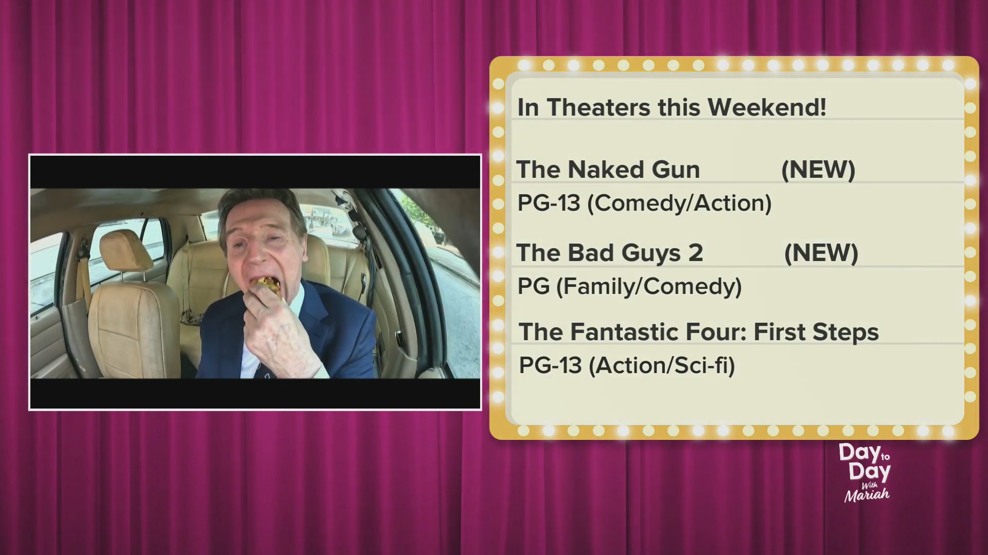 In Theaters this Weekend | August 1, 2025 | Day to Day with Mariah ...