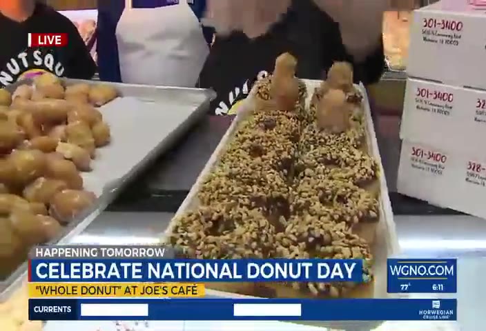 National Donut Day Eve at Joes Café – WGNO