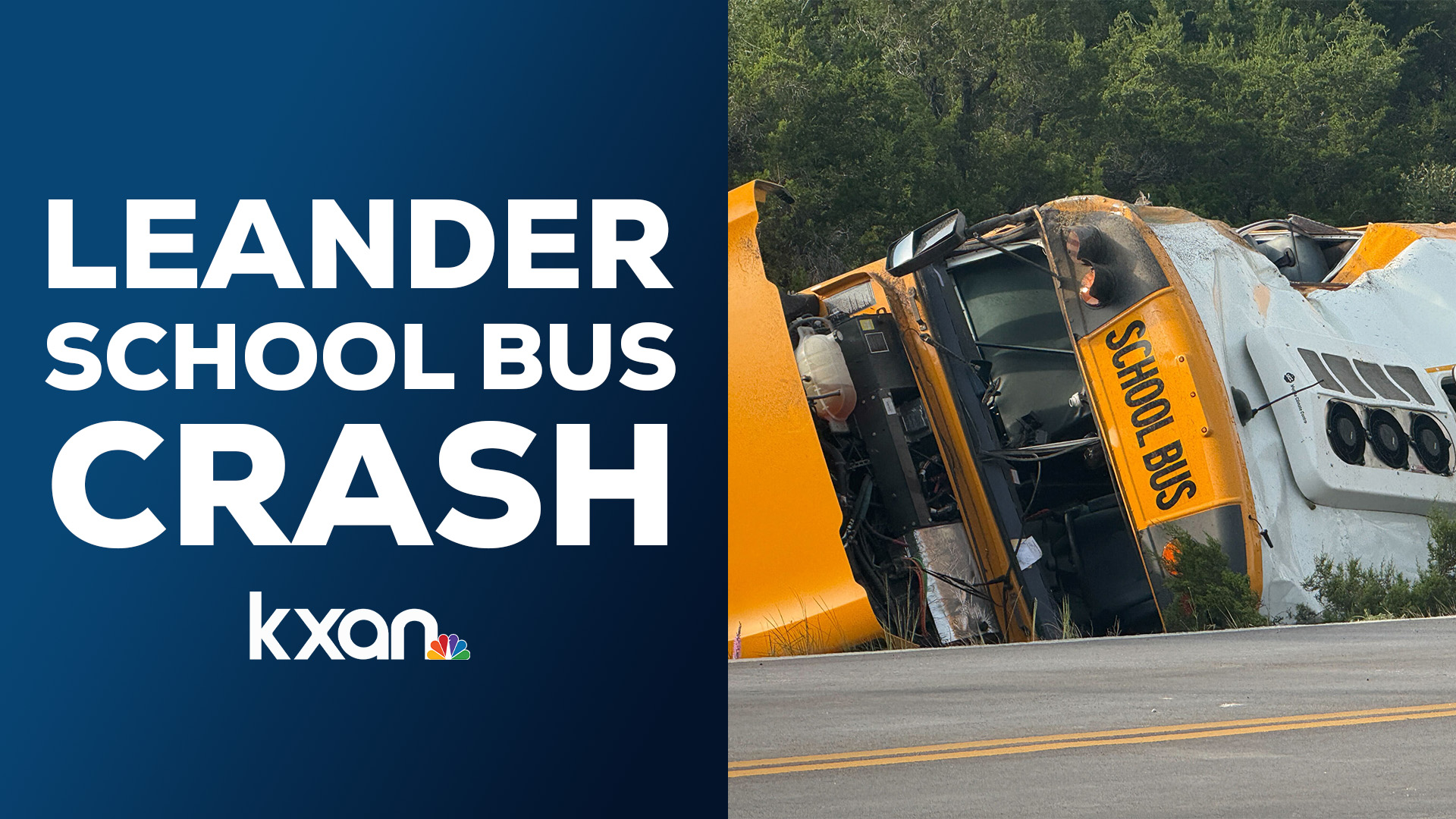 Leander ISD school bus crashes with 42 children – KXAN Austin