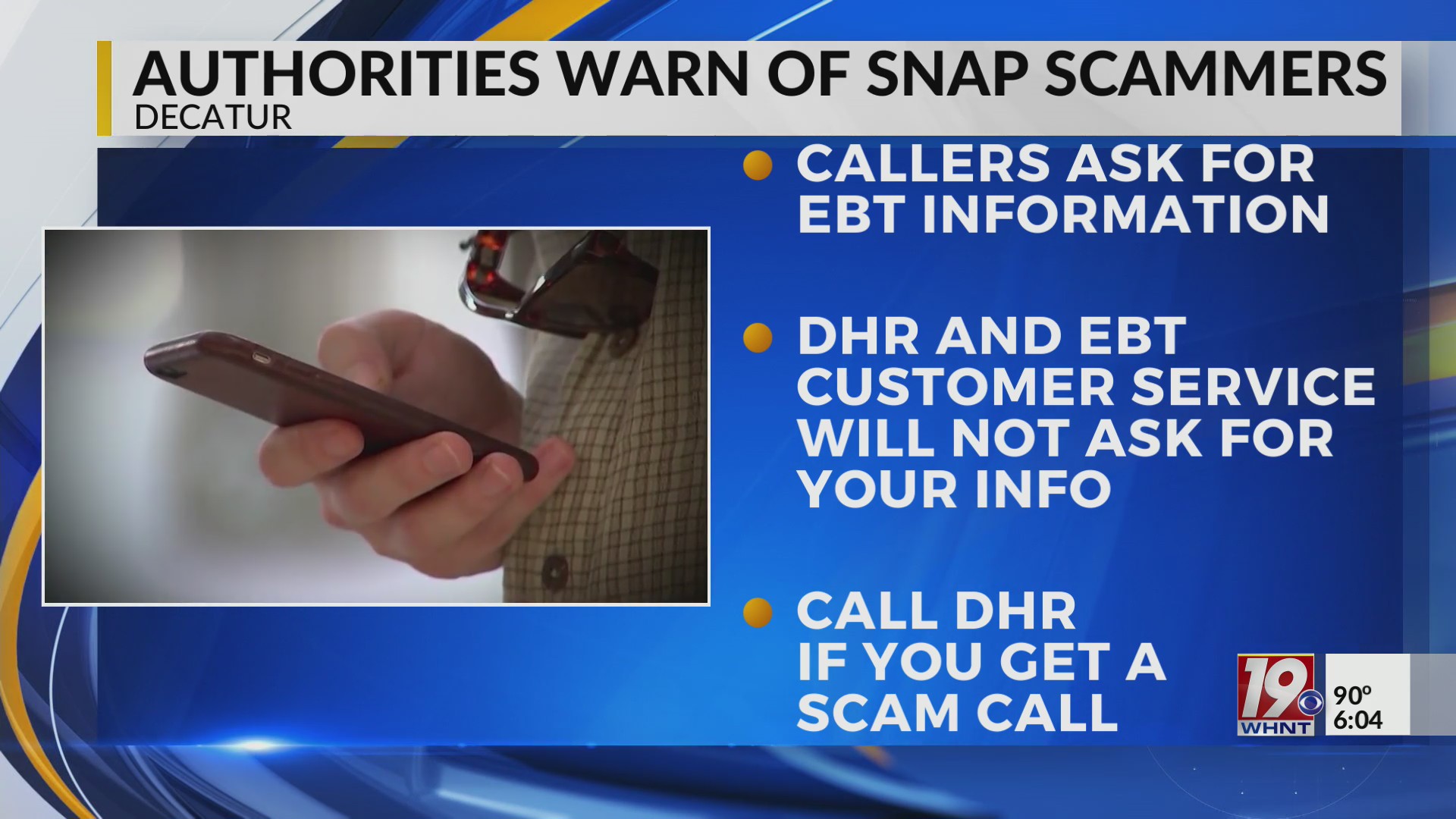 Decatur Authorities Warn of SNAP Scammers | August 16, 2024 | News 19 ...