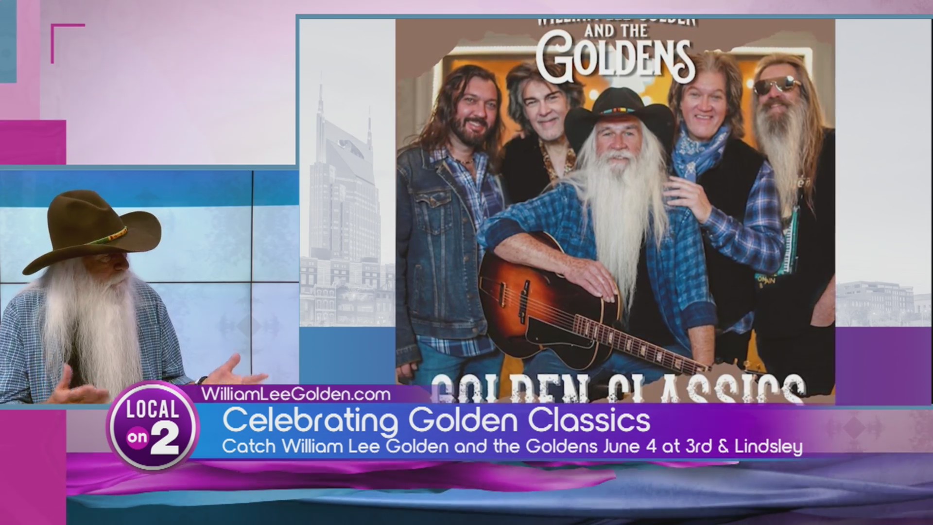 William Lee Golden & The Goldens Perform At 3rd & Lindsley – WKRN News 2