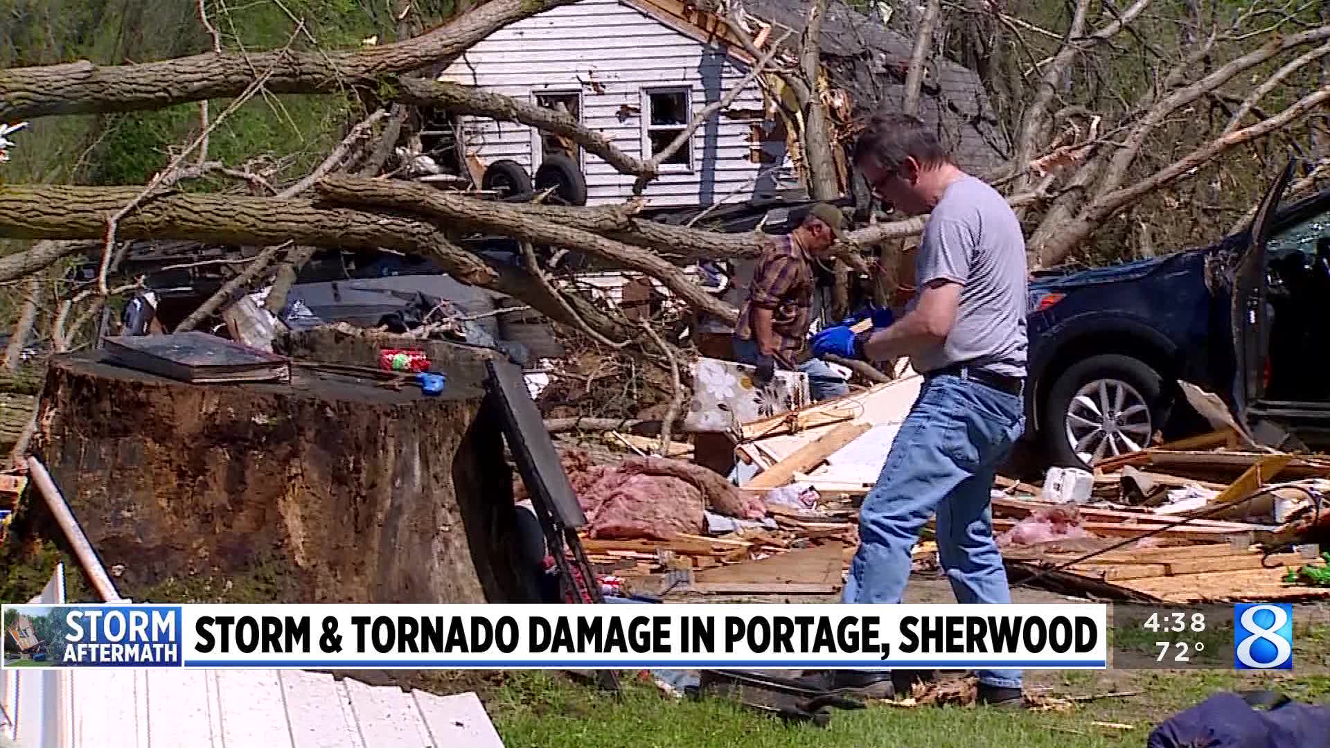 Storm and tornado damage in Portage, Sherwood – WOODTV.com