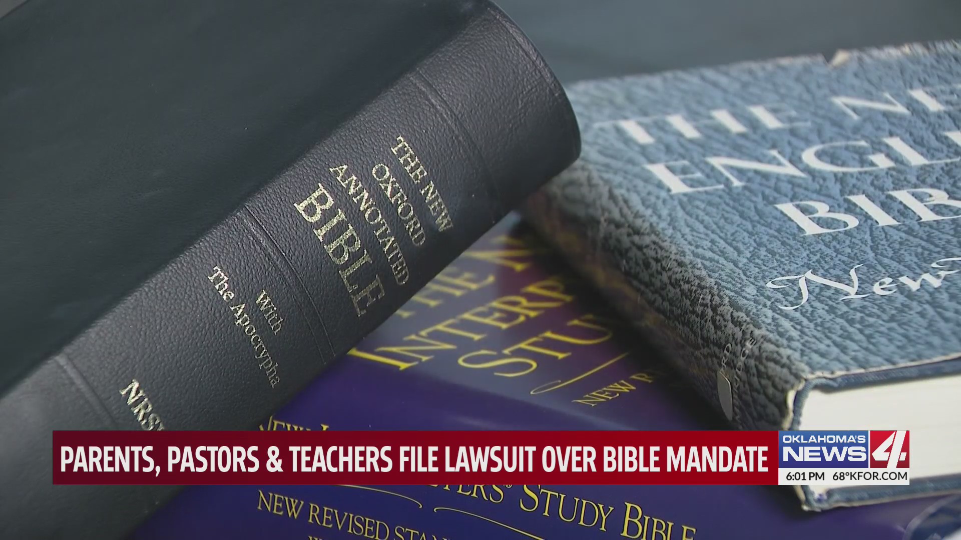 Parents, pastors & teachers file lawsuit over Bible mandate – KFOR.com ...