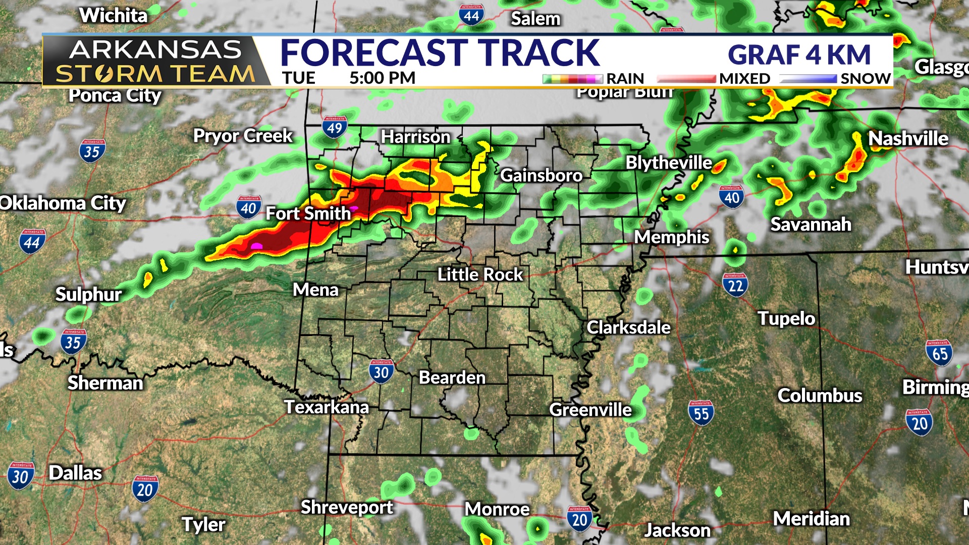 Strong and Severe Storms Possible In Arkansas Today – KLRT – FOX16.com