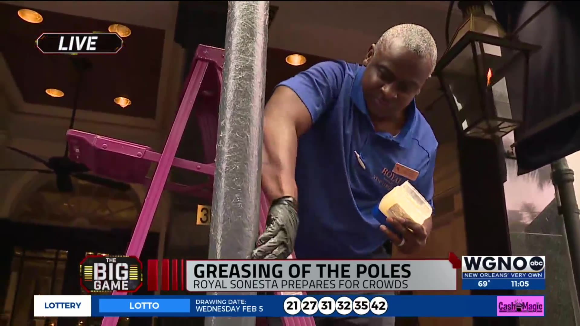 Greasing of the Poles – Big Game Edition – WGNO