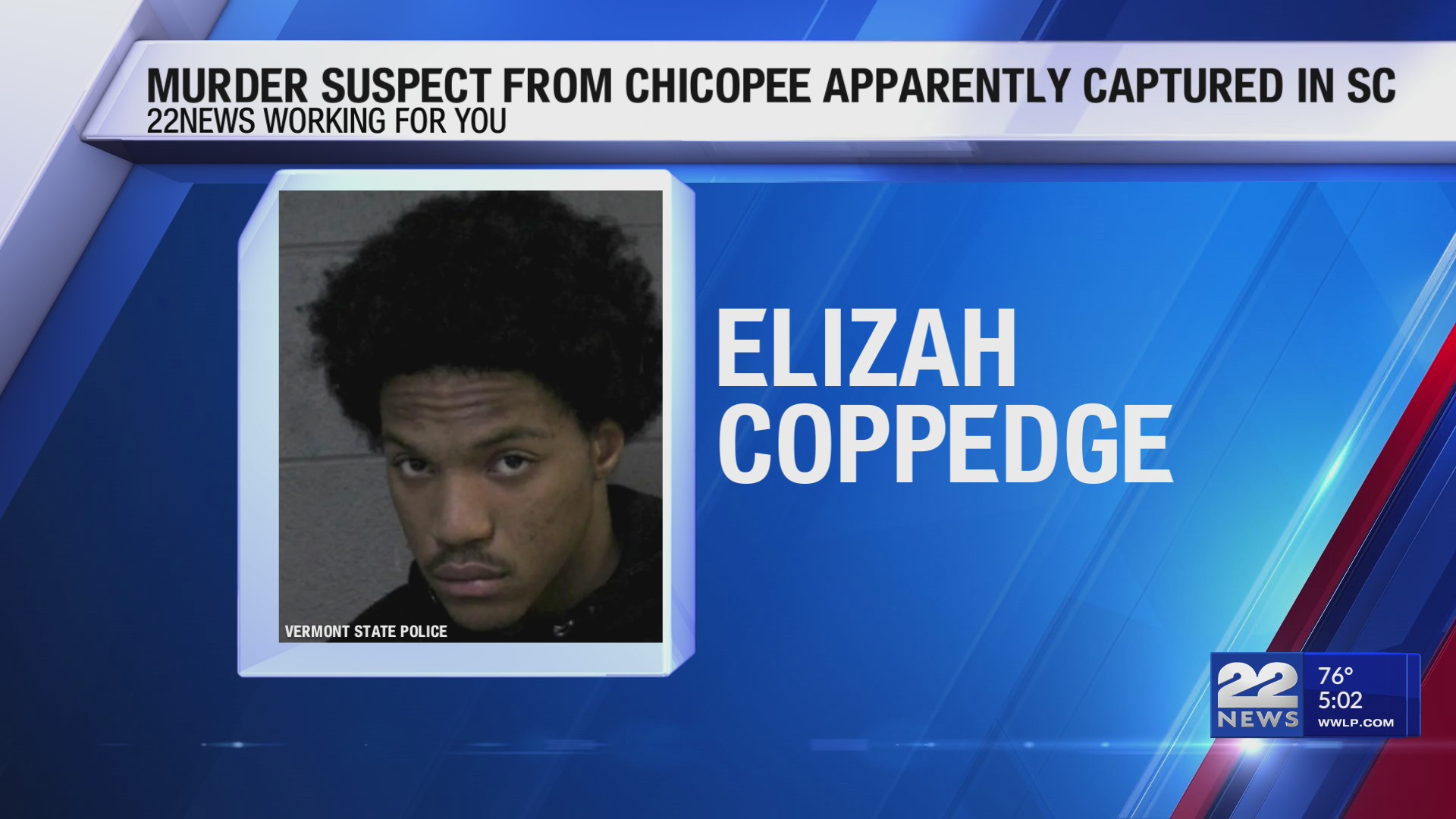 Chicopee man wanted for murder arrested in South Carolina – WWLP