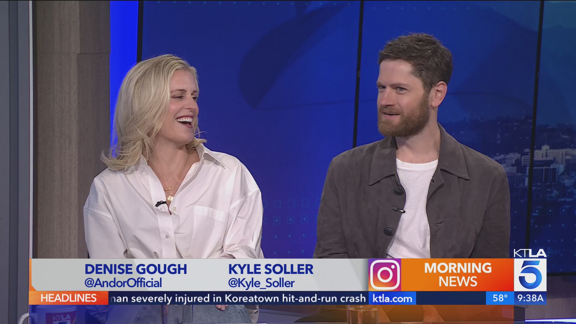 Denise Gough and Kyle Soller talk about working together in ‘Andor’ – KTLA
