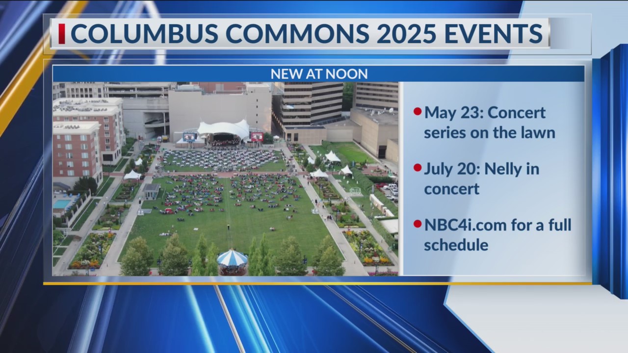 Summer events, concerts announced at Columbus Commons – NBC4 WCMH-TV