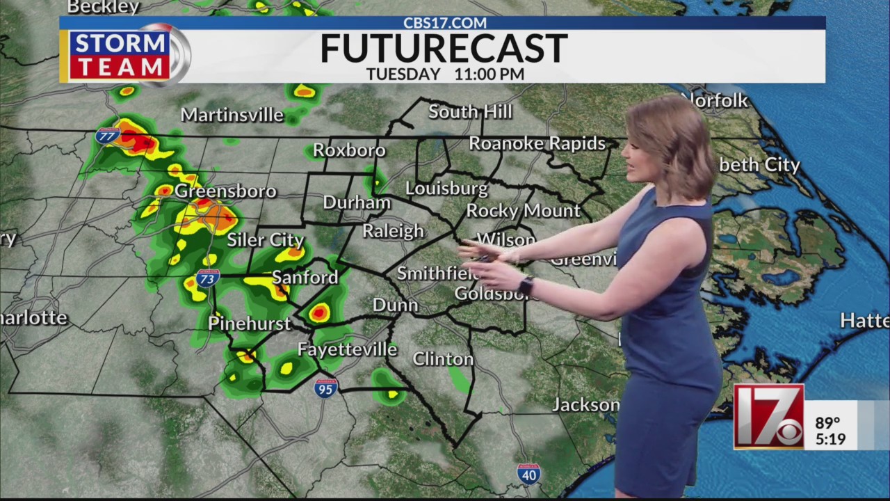 Rachel Duensing’s Monday night weather forecast – CBS17.com