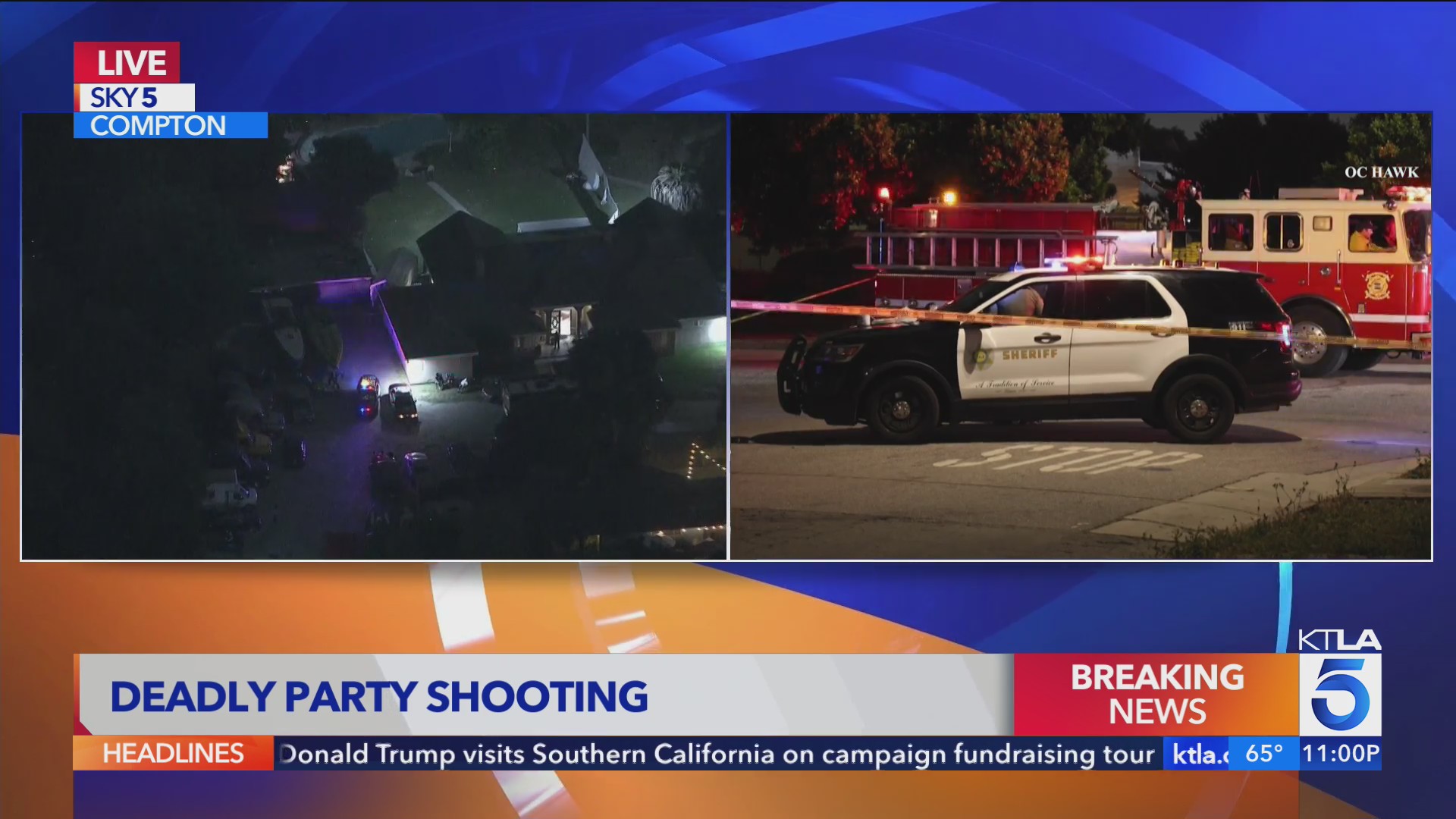 1 killed, 4 hospitalized in Compton party shooting – KTLA