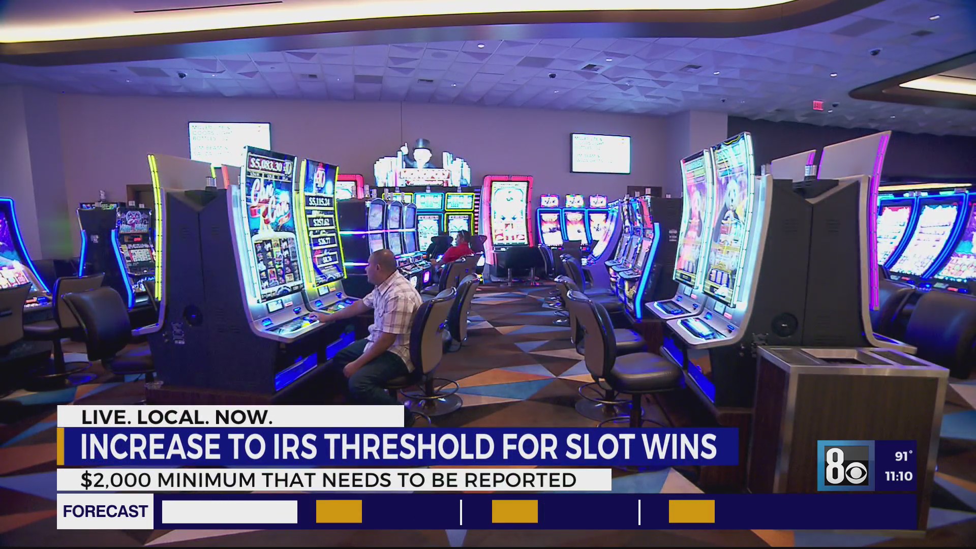 Jackpot! IRS threshold for slot wins changing to $2,000, officials ...